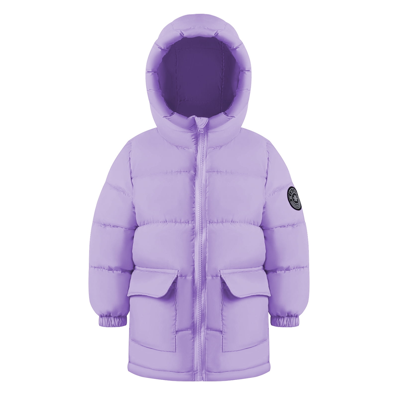 HILEELANG Toddler Girl Winter Puffer Jackets Coats Lavender Purple ...