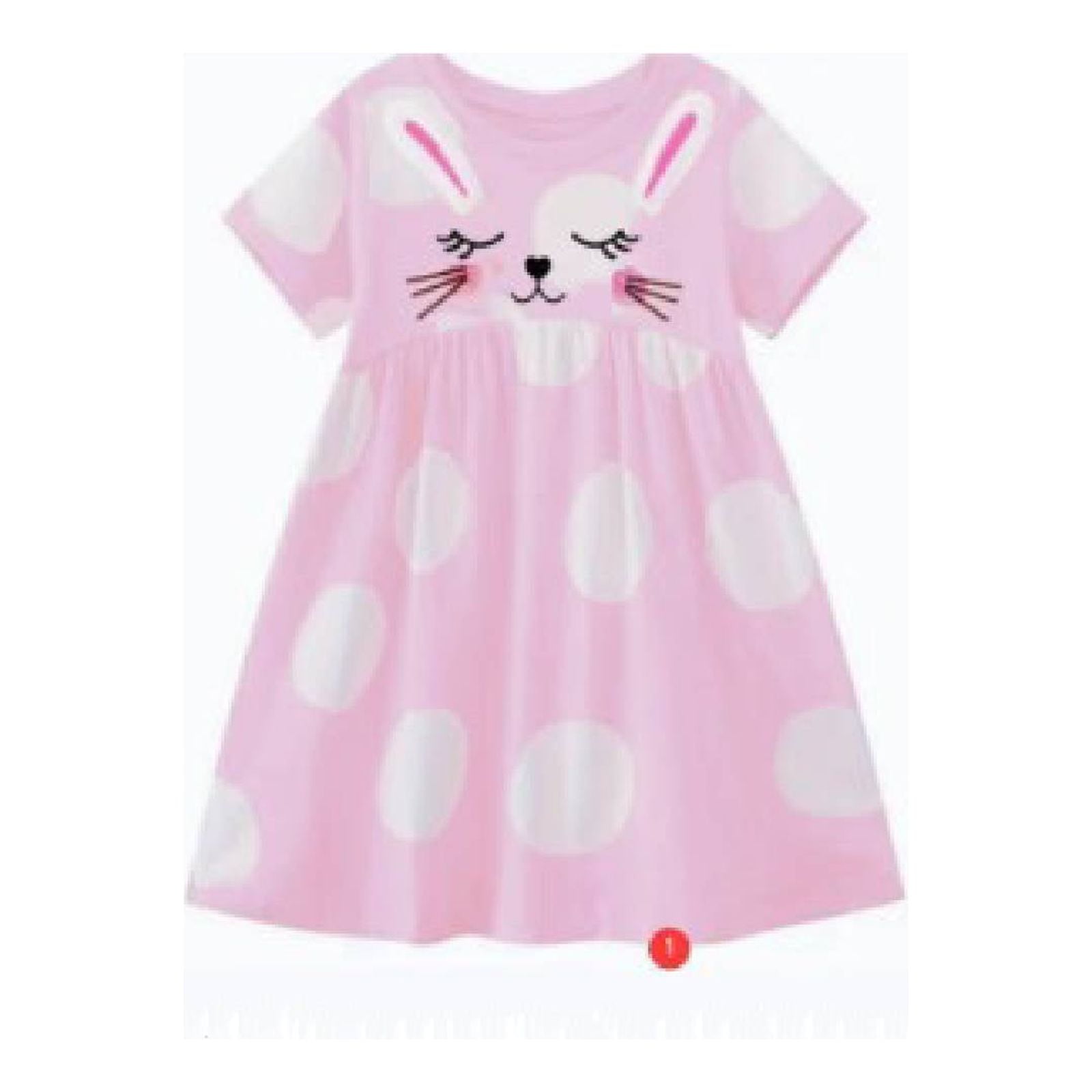 HILEELANG Toddler Girls Cotton Dress Short Sleeve Casual Summer ...