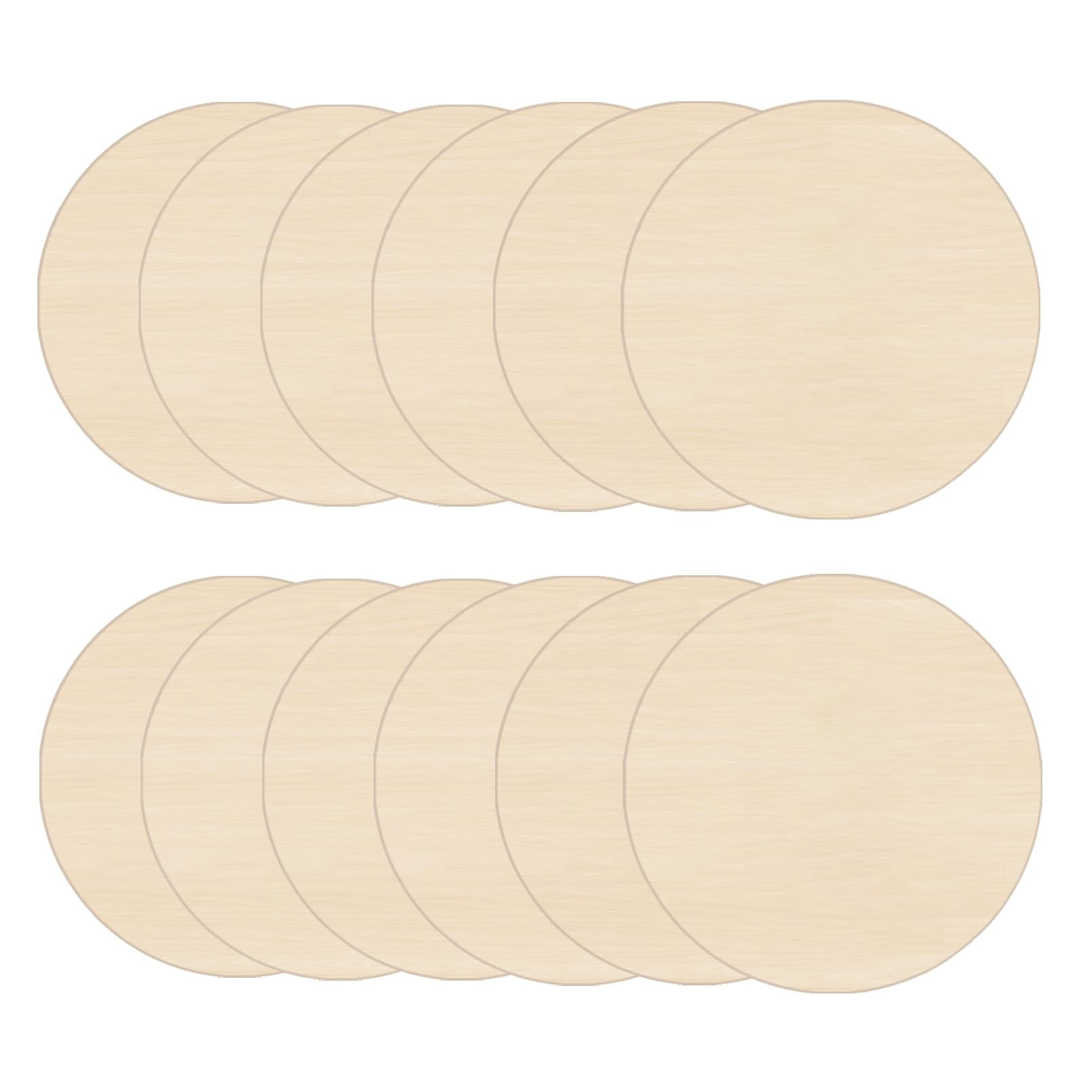 HILELIFE Wood Rounds for Crafts 6 Inch - 12 Pack Wood Round, Unfinished ...