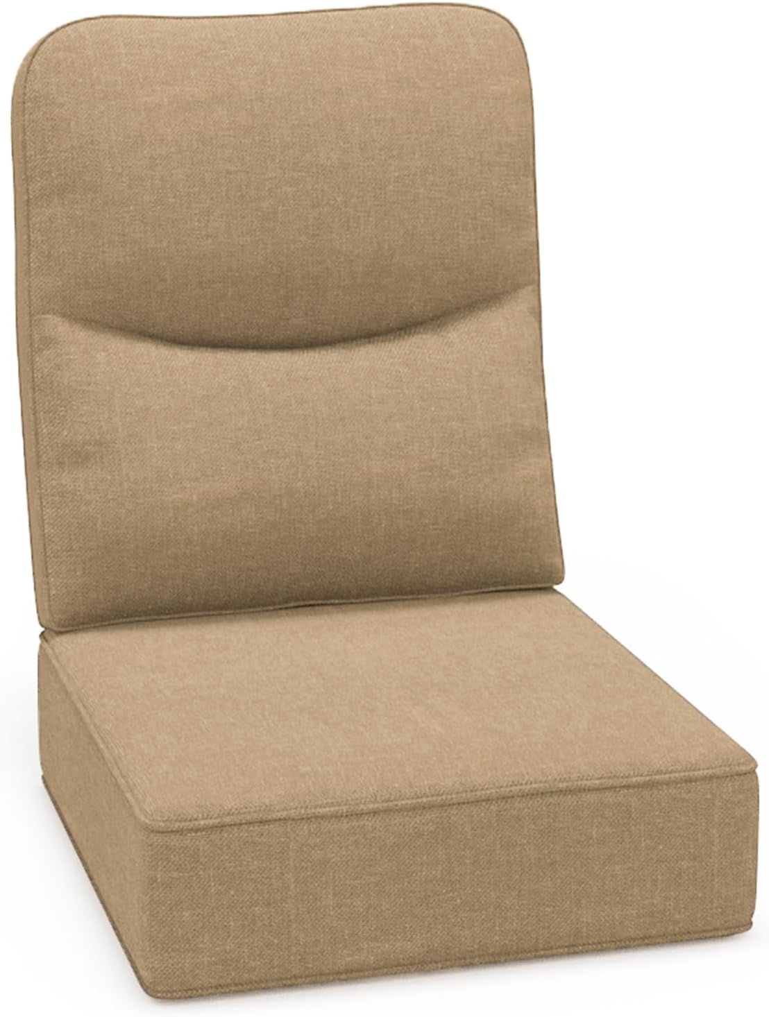 HILLGA Luxury 6-Inch Thick Patio High Back Cushions, Waterproof Outdoor ...
