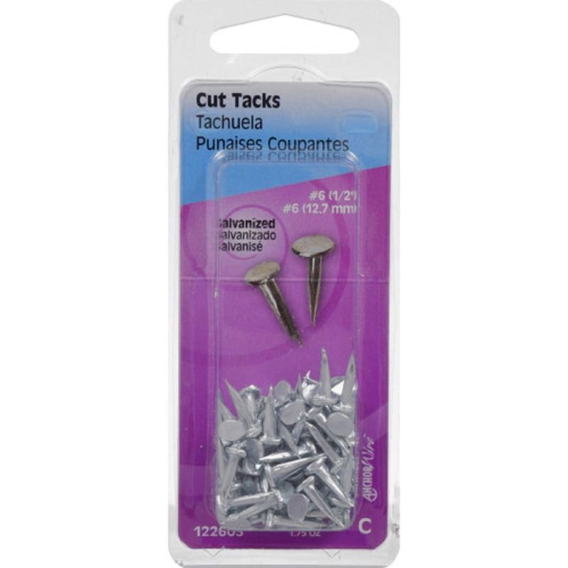 HILLMAN 122603 Cut Tack, #6 Head, Galvanized Steel - Walmart.com
