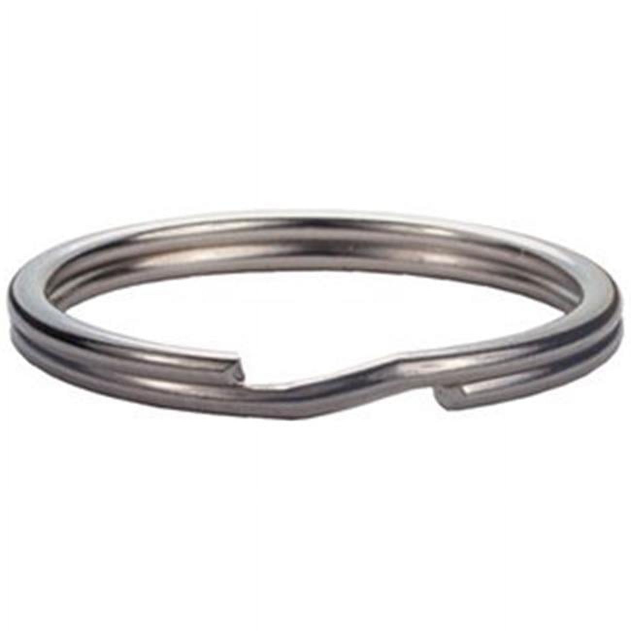 HILLMAN 7/8 in. D Tempered Steel Silver Split Rings/Cable Rings Key ...