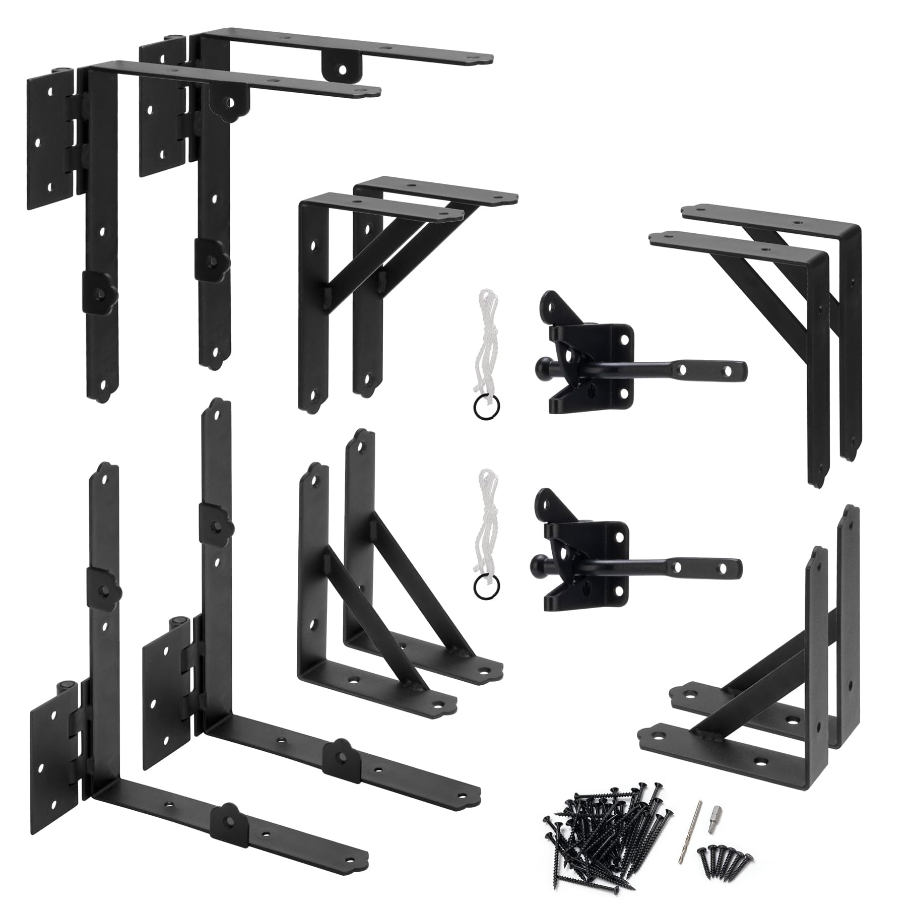 HILLMASTER 2 Set Anti Sag Gate Frame Kit Gate Corner Brace Bracket ...
