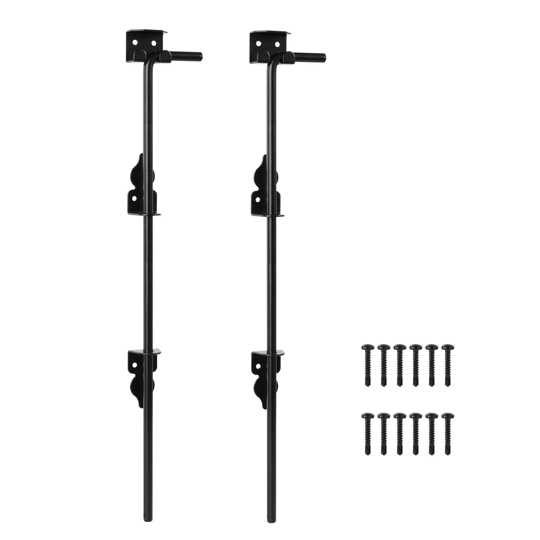 HILLMASTER 24" Heavy Duty Cane Bolt Gate Drop Rod for Wood Fence, Steel ...