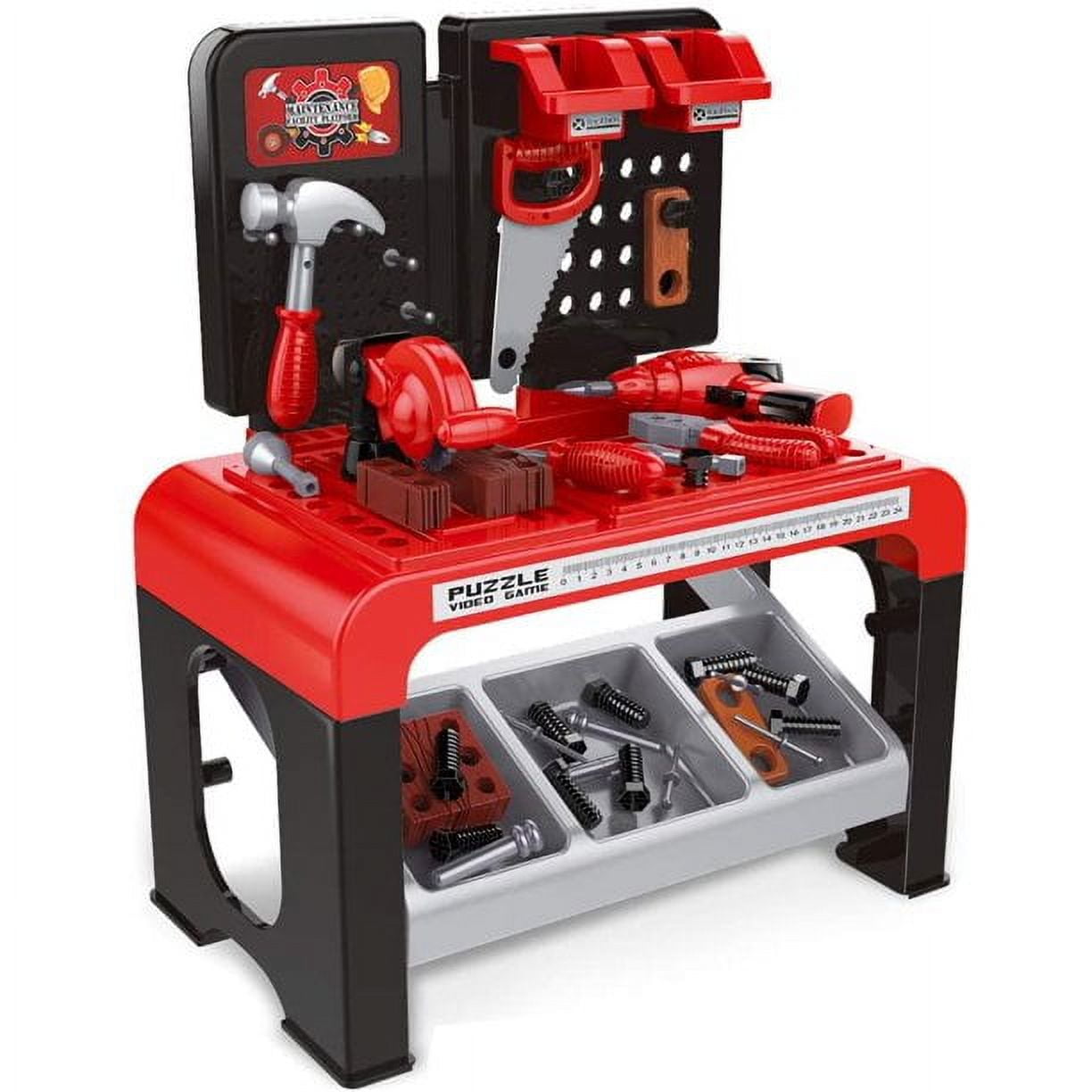 HILLO 46 PCS DIY Repair Tool Set, Workbench Playset for Kids 3 ...