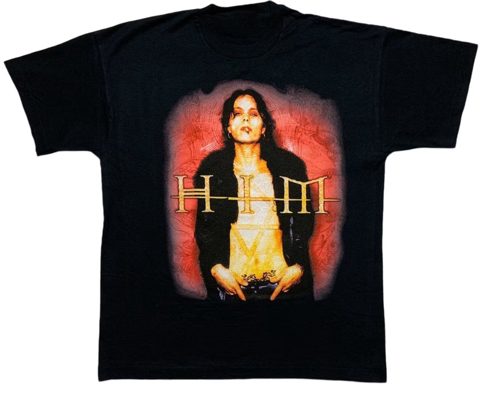 HIM Band Black T-Shirt Cotton Unisex S-2345XL Gift For Men Women AN4590 ...