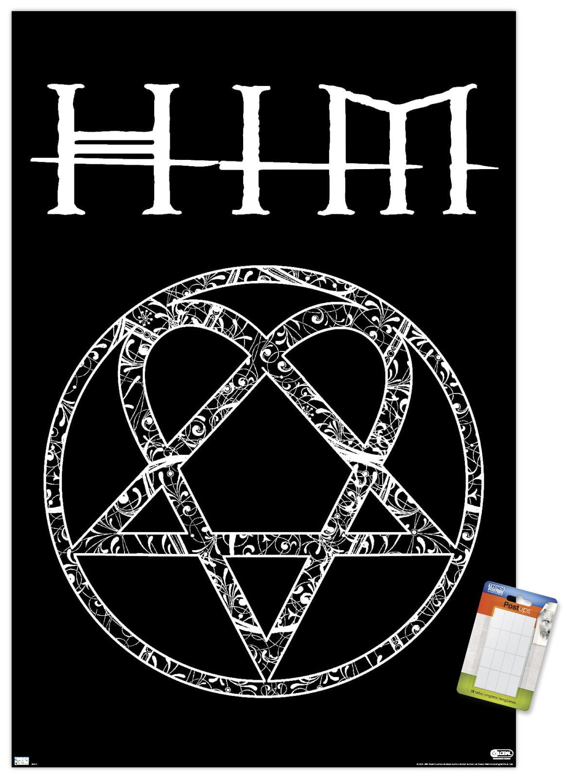 HIM - Logo Wall Poster, 14.725" x 22.375" - Walmart.com