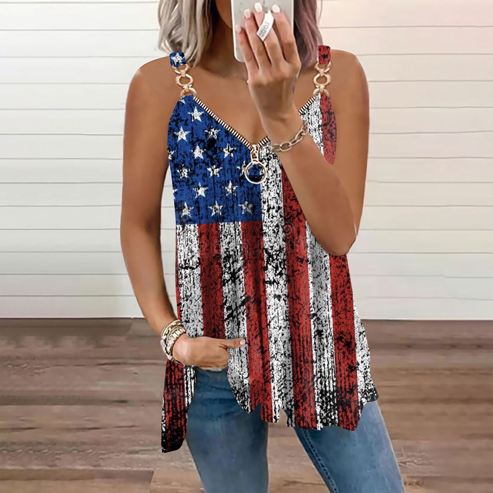 HIMIWAY 2023 Summer Sale Summer Tank Tops For Women Fashion Printing V ...