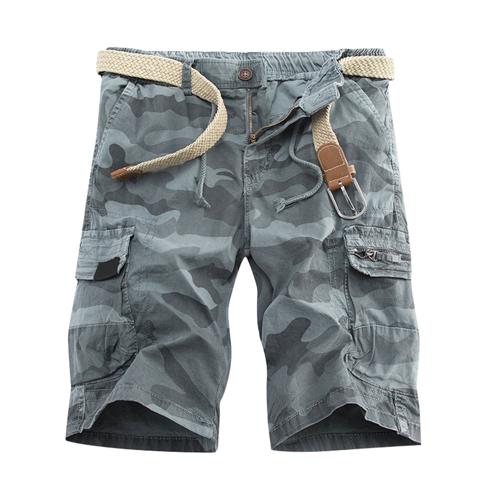 HIMIWAY 2023 Summer Tough Guy Summer Men's Loose Multi Pocket Retro ...