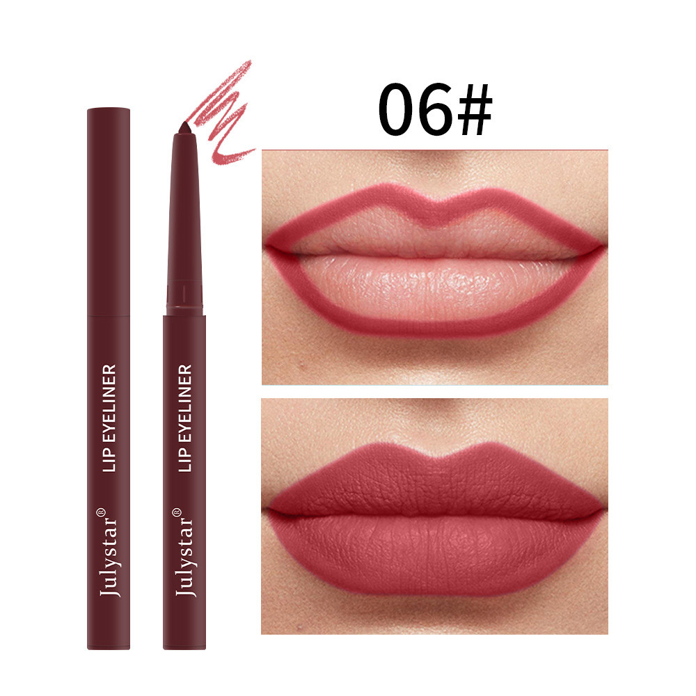 HIMIWAY Lip Pen Waterproof Lipstick Pen Lip Gloss Rotary Lipliner Set ...
