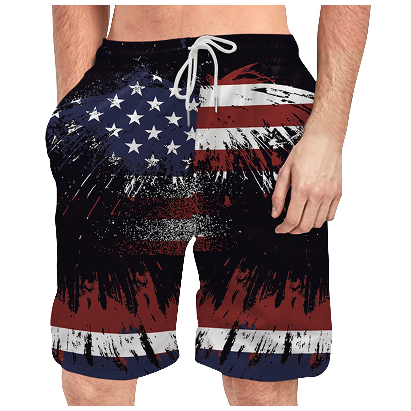 HIMIWAY Men's Summer Independence Day Clothing Beach Travel Casual Men ...