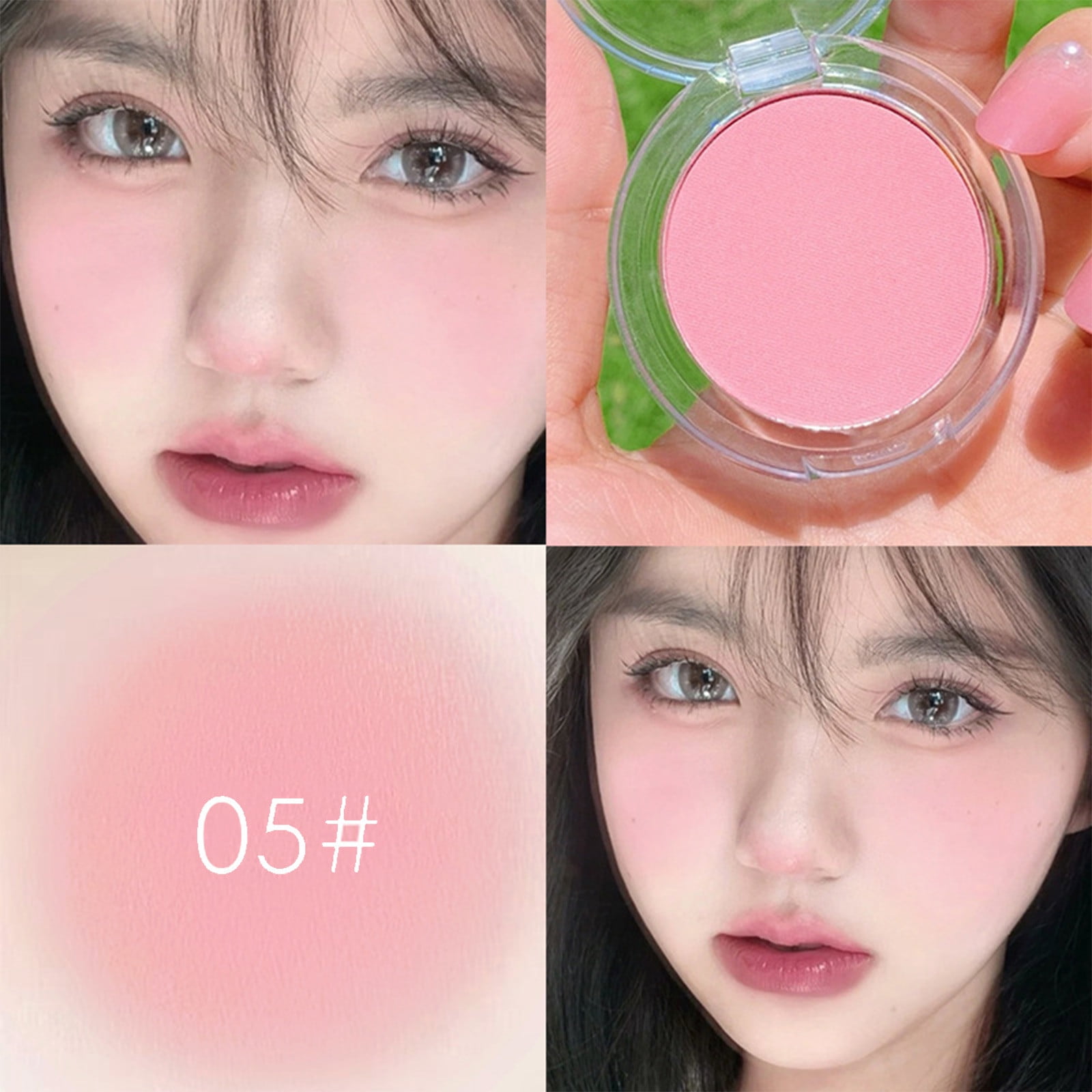 HIMIWAY Powder Blush Soft and Puffy Cheek Long-lasting Blush Natural ...