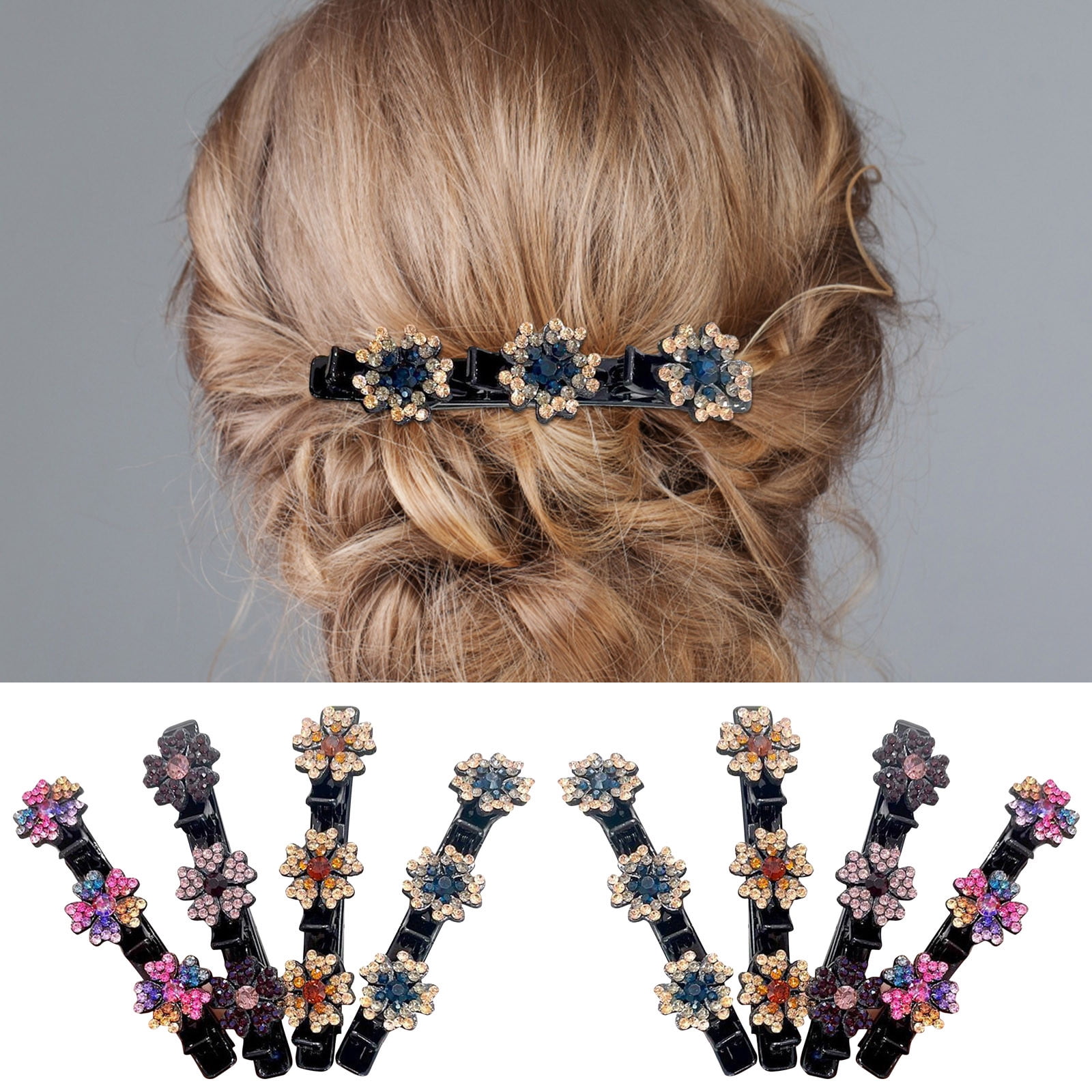 HIMIWAY Small Fragrant Hair Clip Female Bangs Side Duck- Bill Clip Net ...