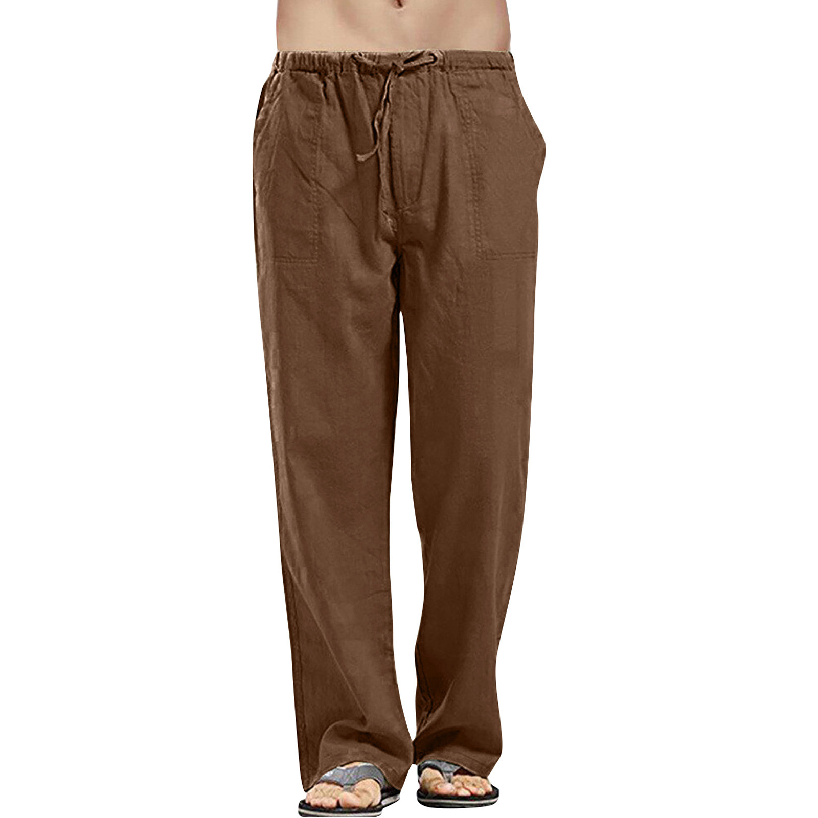 HIMIWAY Summer Clearance Men's Pants Back-to-school Trendy Linen ...