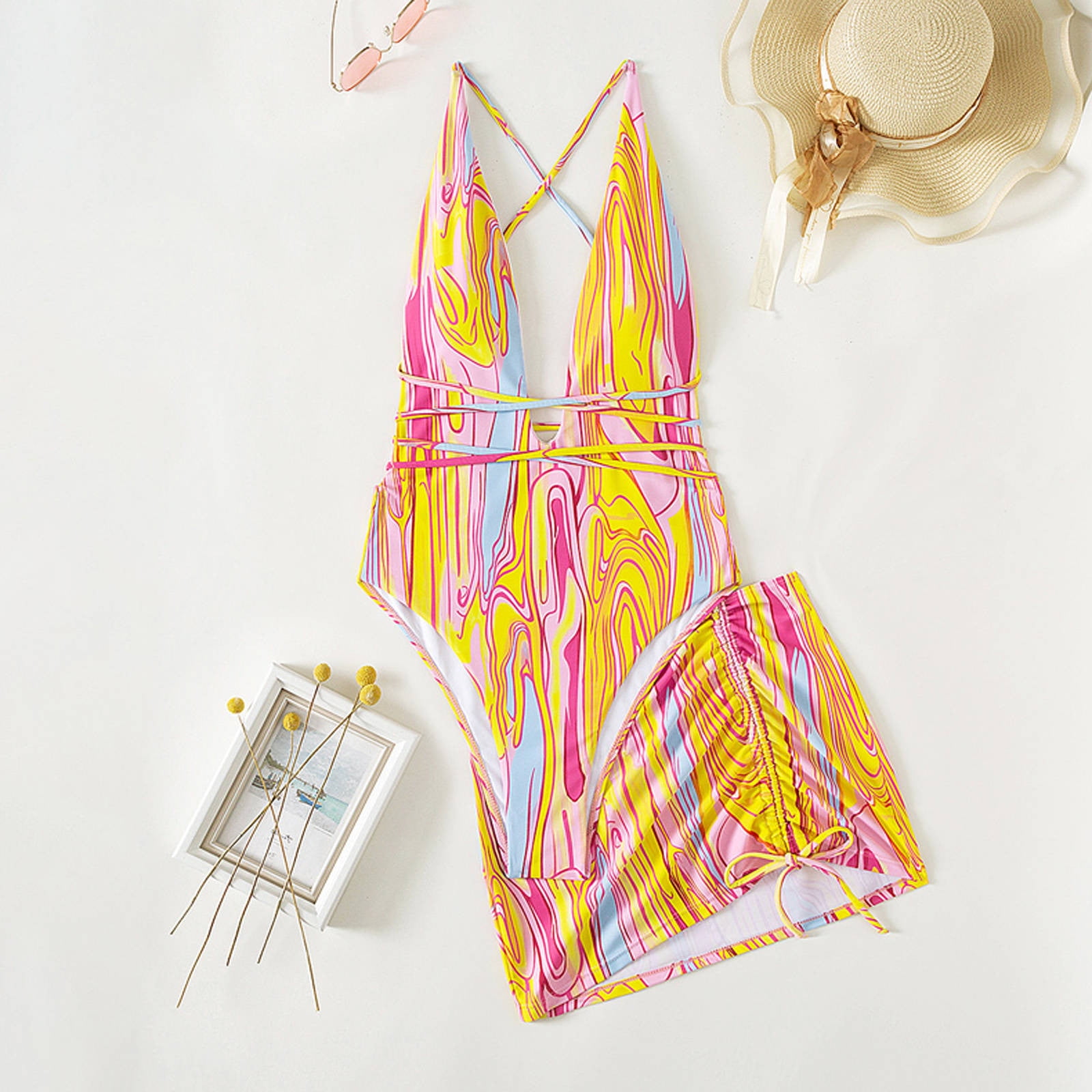 HIMIWAY Swimsuit Women Bathing Suit for Women Fashion Women Printed ...