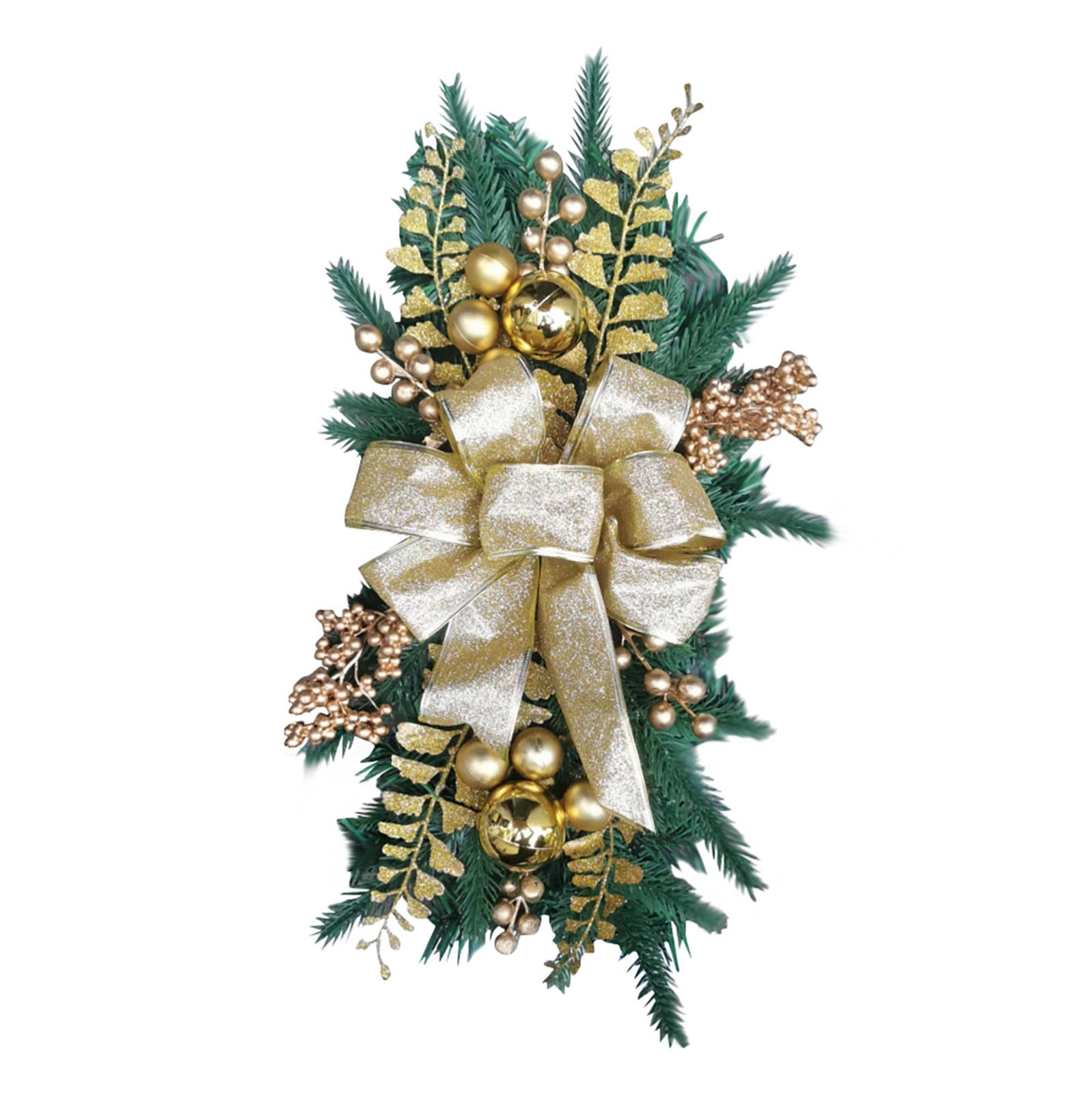 HIMIWAY Unique Holiday Keepsake Christmas Wreaths for Front Door Xmas ...