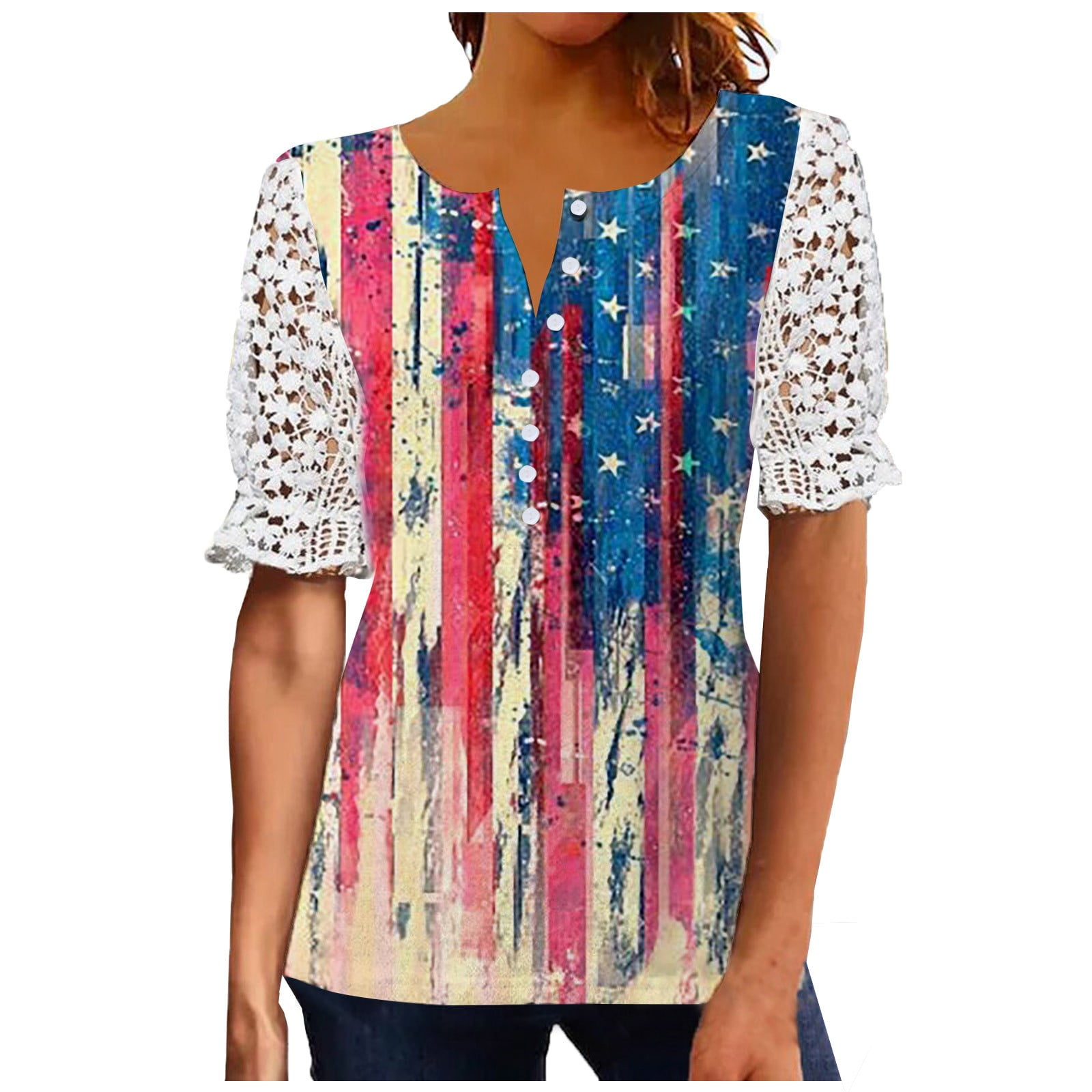 HIMIWAY Women Outfits Summer Casual Beach Cover Up Loose Independence ...