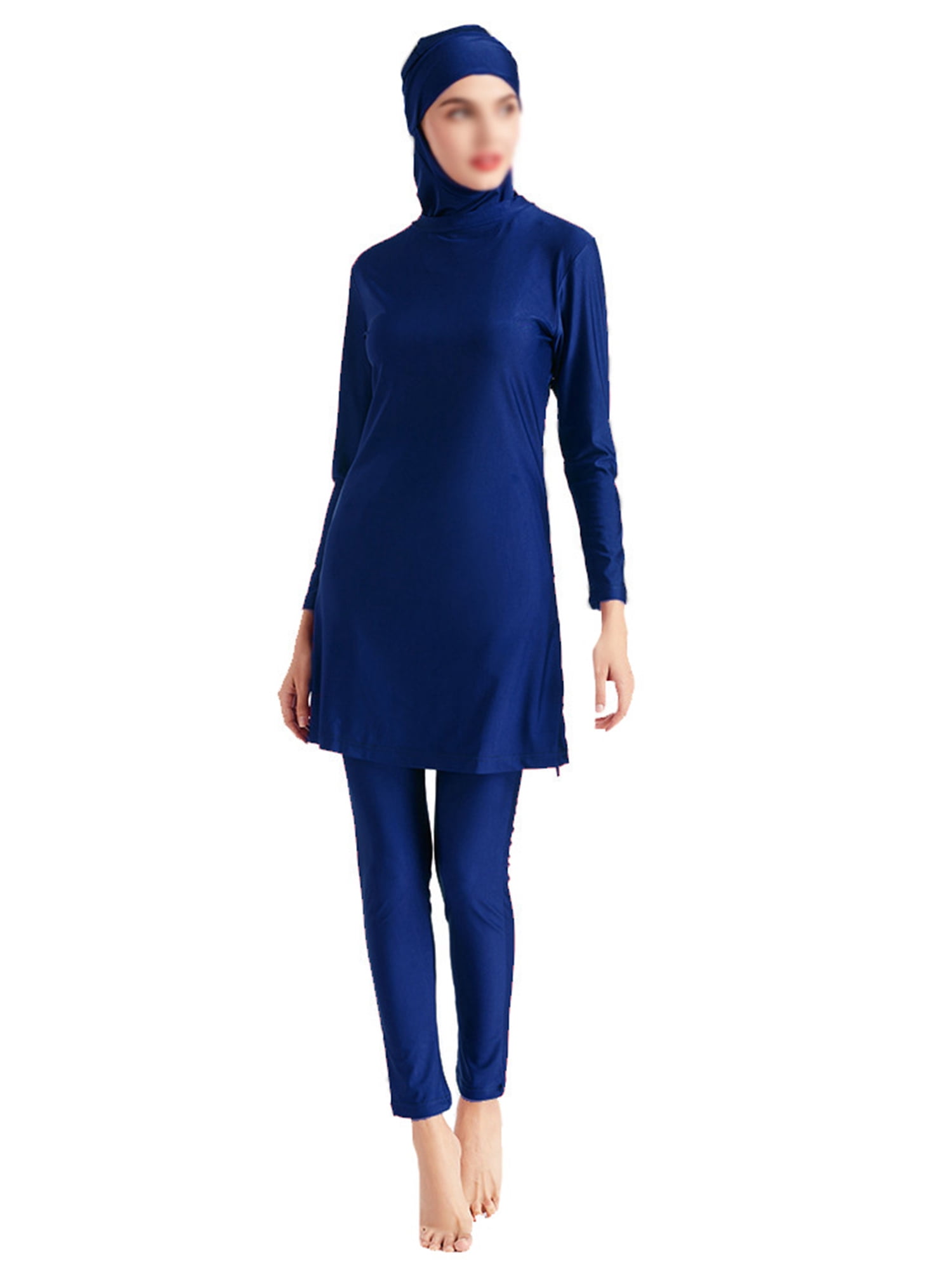 "HIMONE 3 PCS Full Cover Burkini Swimsuit For Women,Muslim Swimwear ...