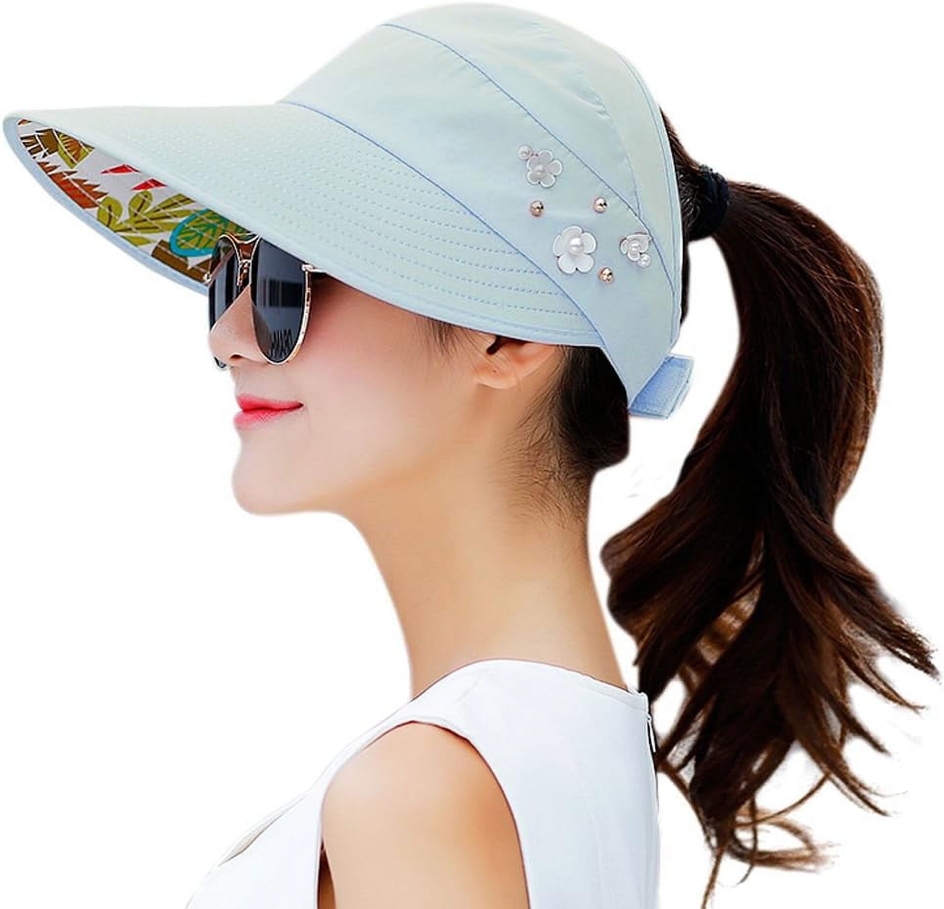 YEKEYI Sun Hats for Women Wide Brim Sun Hat UV Protection Caps Floppy ...