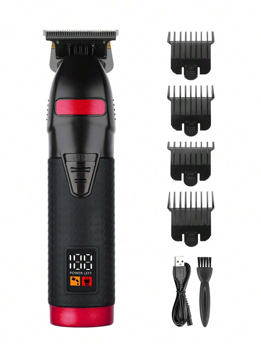 HINEA Professional Cordless Hair Trimmer, Hair Clipper T-Blade Hair ...