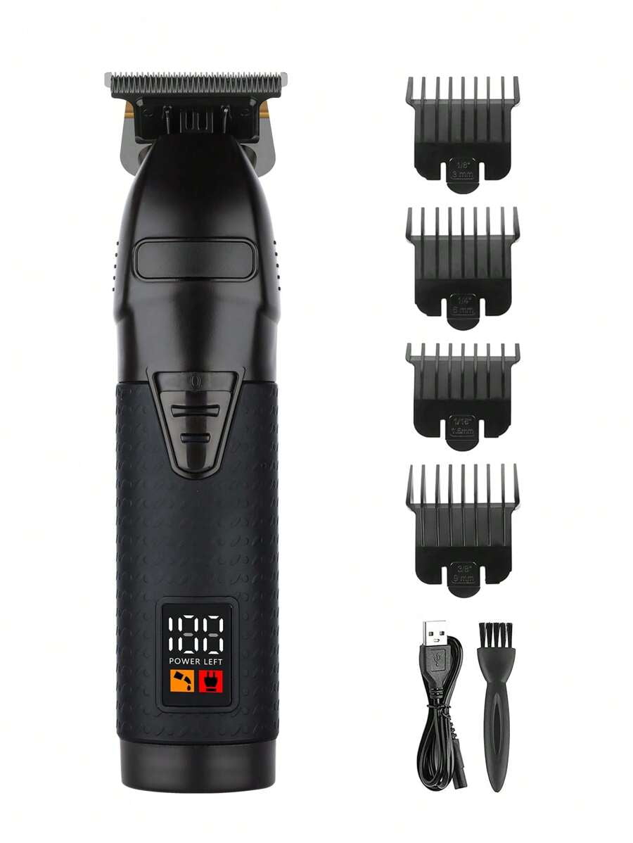 HINEA Professional Cordless Hair Trimmer, Hair Clipper T-Blade Hair ...