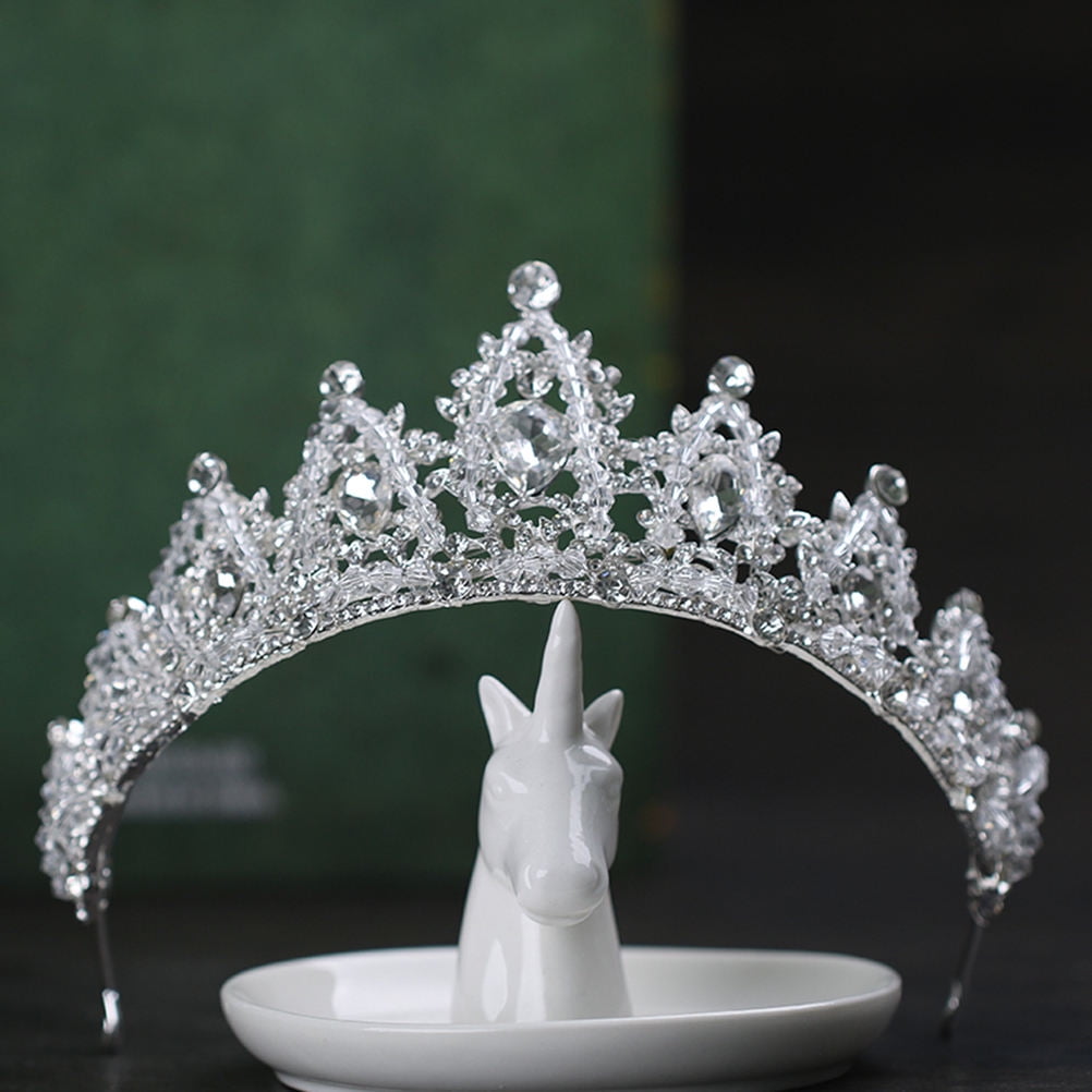 HINTRMENT 1 Piece Bridal Headband Rhinestone Crown for Wedding and Prom ...