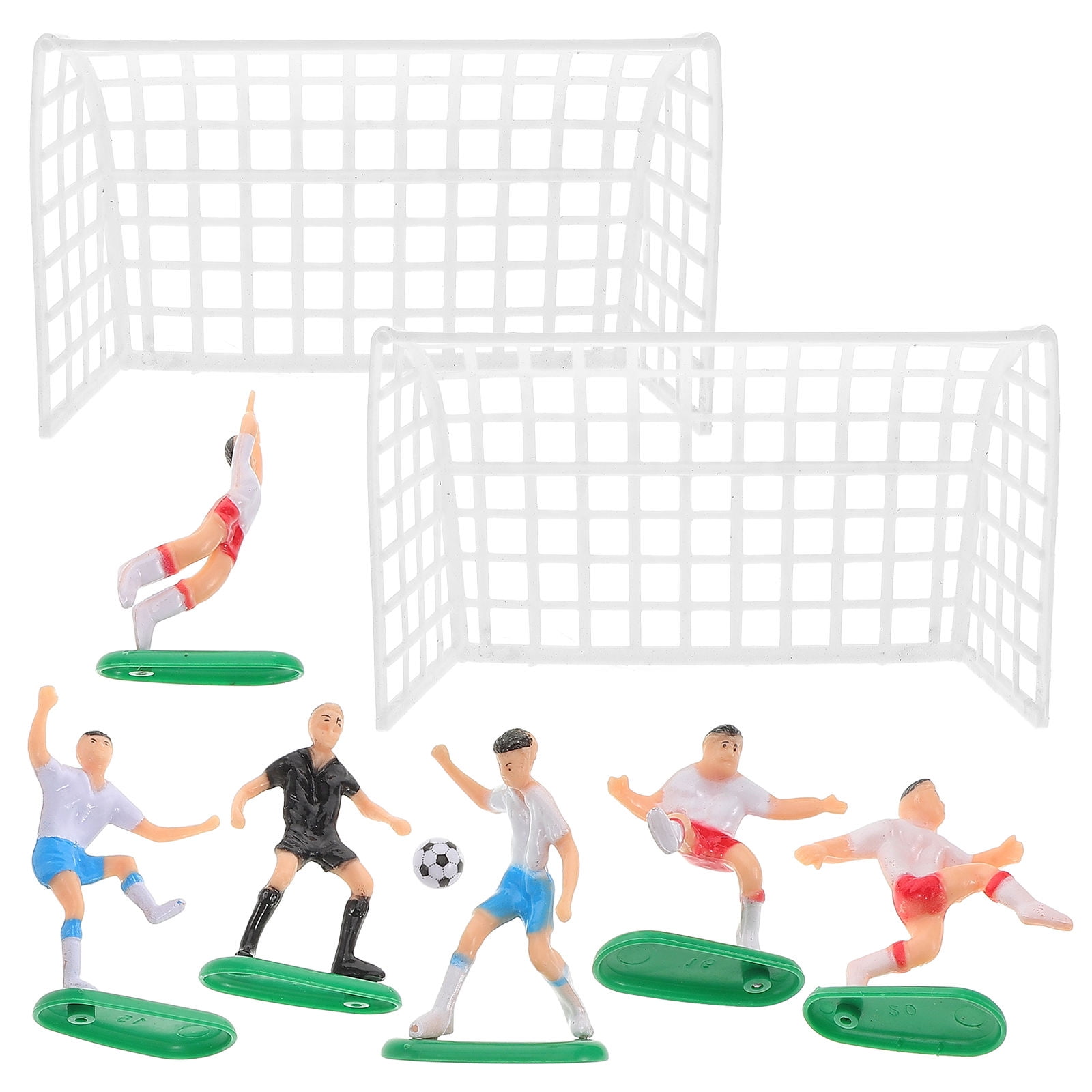 HINTRMENT 1 Set Football Cake Topper Soccer Player Cake Decor Assorted ...