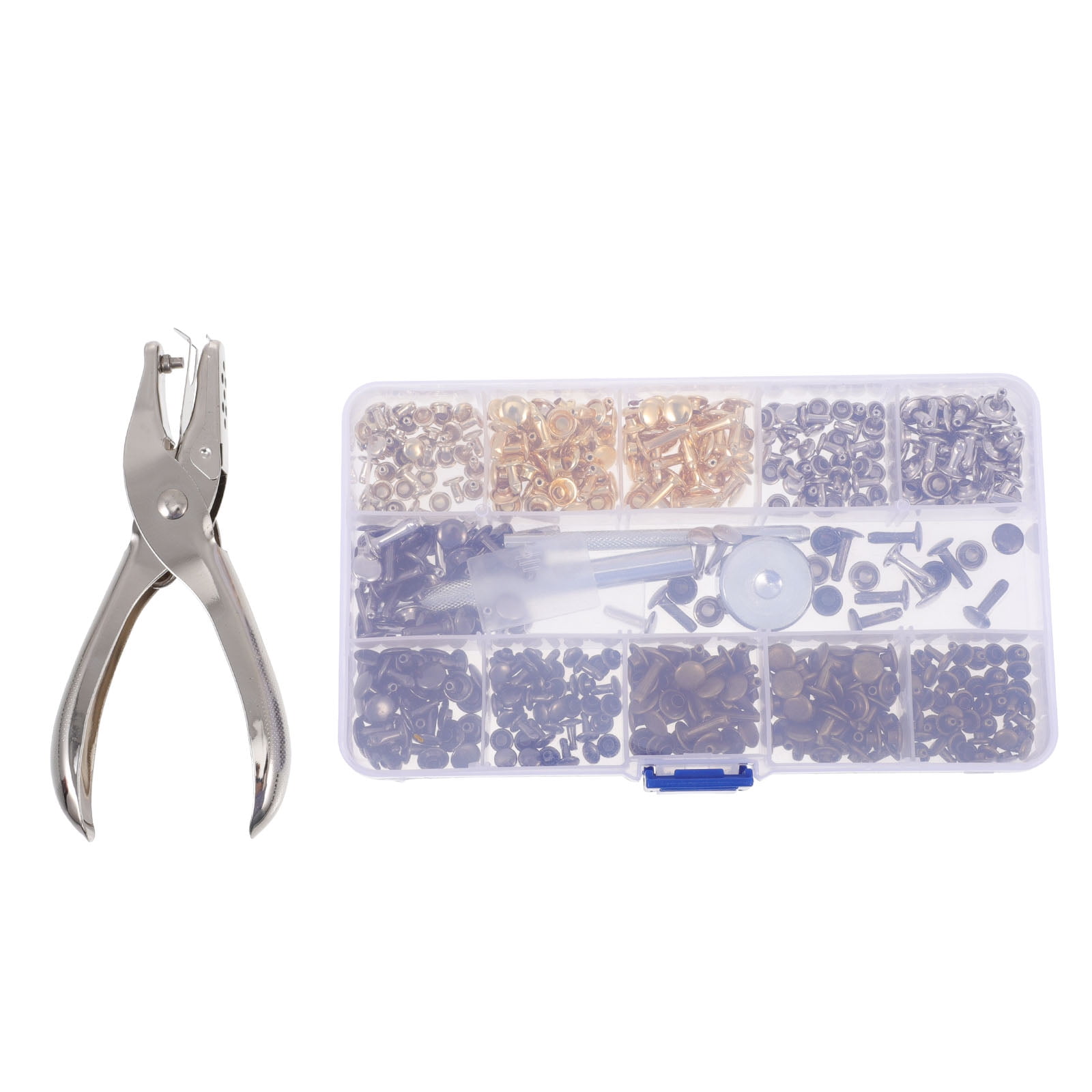 HINTRMENT 1 Set Small Rivets Assorted Color Copper Stainless Steel for Diy Projects and Daily ...