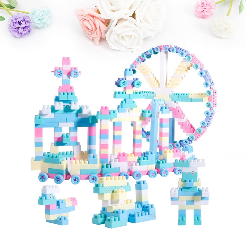 HINTRMENT 100Pack Building Blocks Mini Bricks Mixed Colors Educational ...