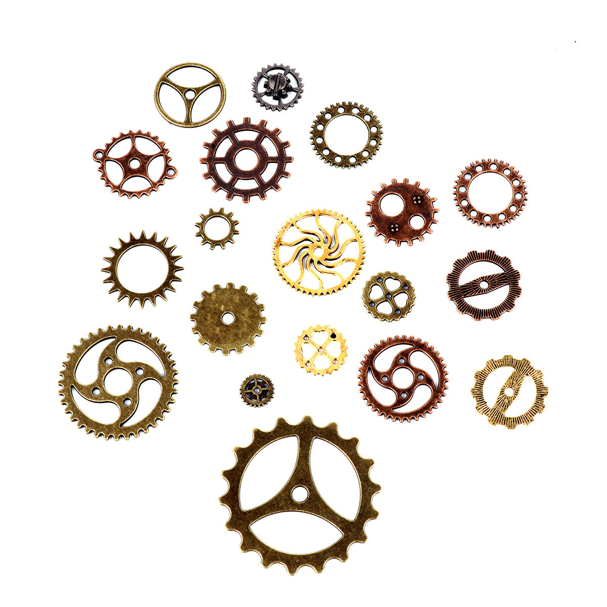 HINTRMENT 100Pack Diy Retro Gear Accessories Metal Steampunk Jewelry ...