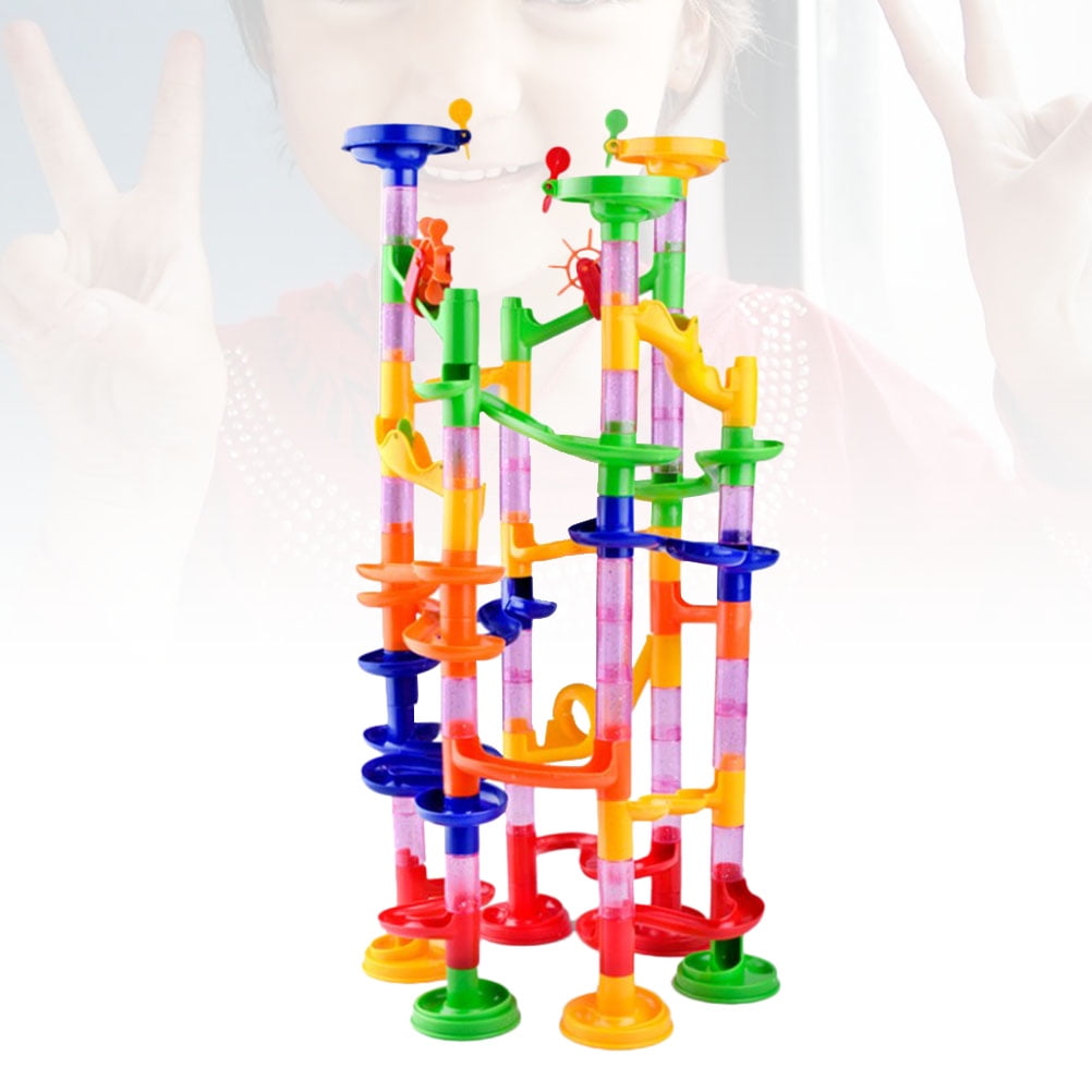 HINTRMENT 105Pcs Set Diy Assembled Ball Track Blocks for Kids Creative ...