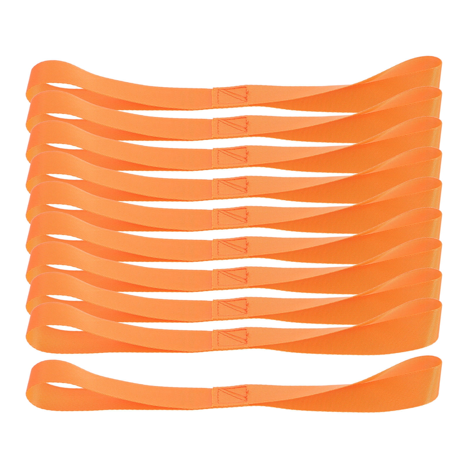 HINTRMENT 10Pcs Orange Loop Straps for Securing Cargo Heavy Duty Straps ...