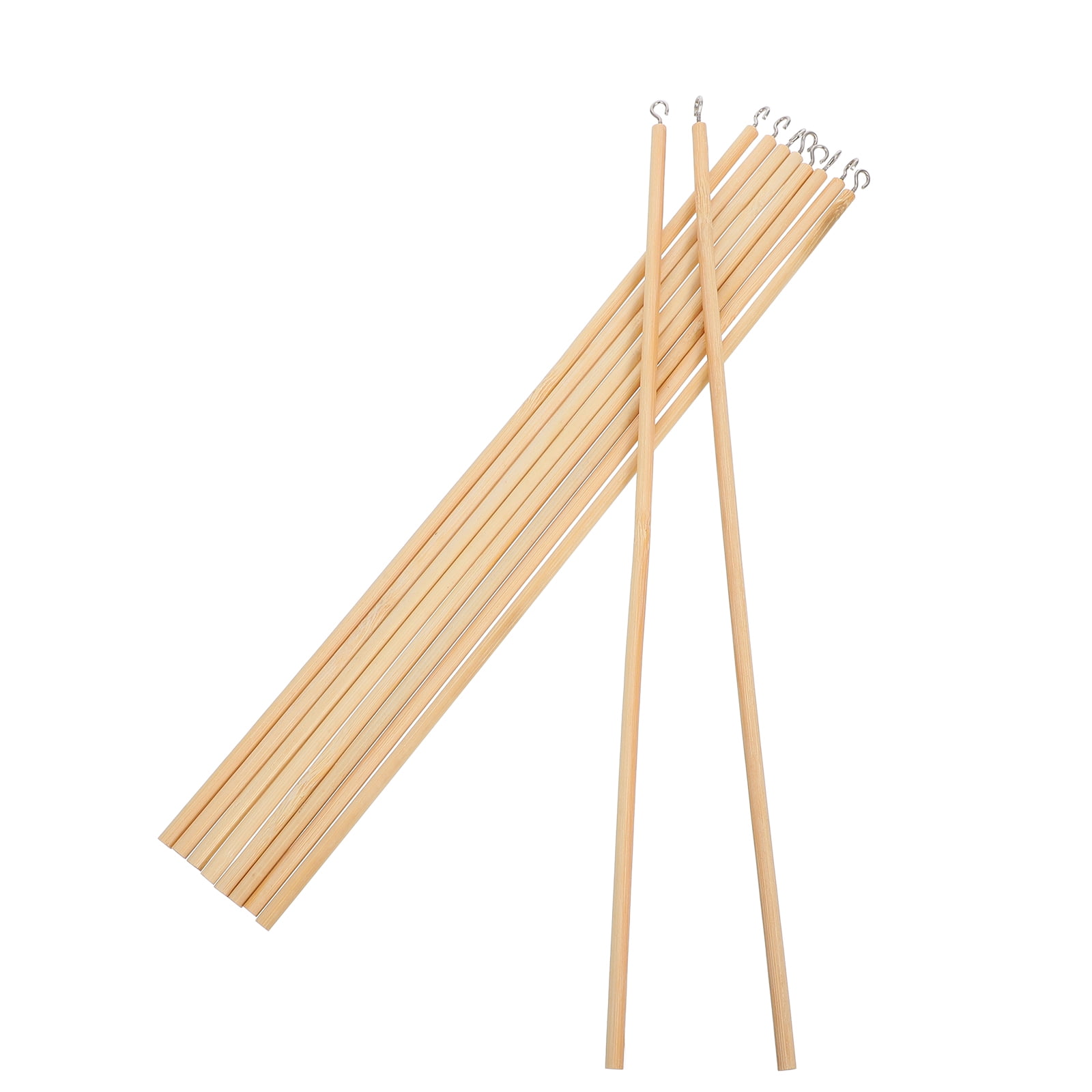 HINTRMENT 10Pcs Round Wood Sticks for Puppet Manipulation and Model ...