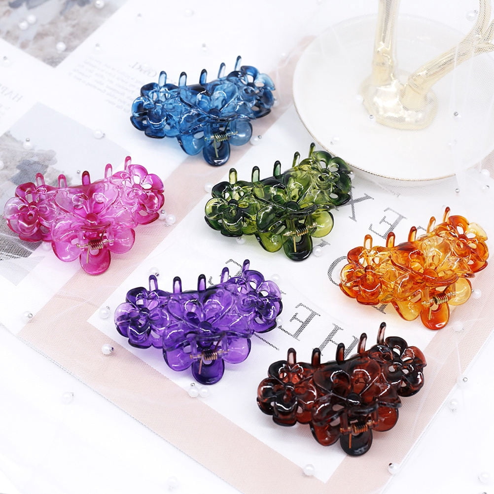 HINTRMENT 12Pcs Large Octopus Shape Hair Clips Strong Hold Nonslip Jaw ...