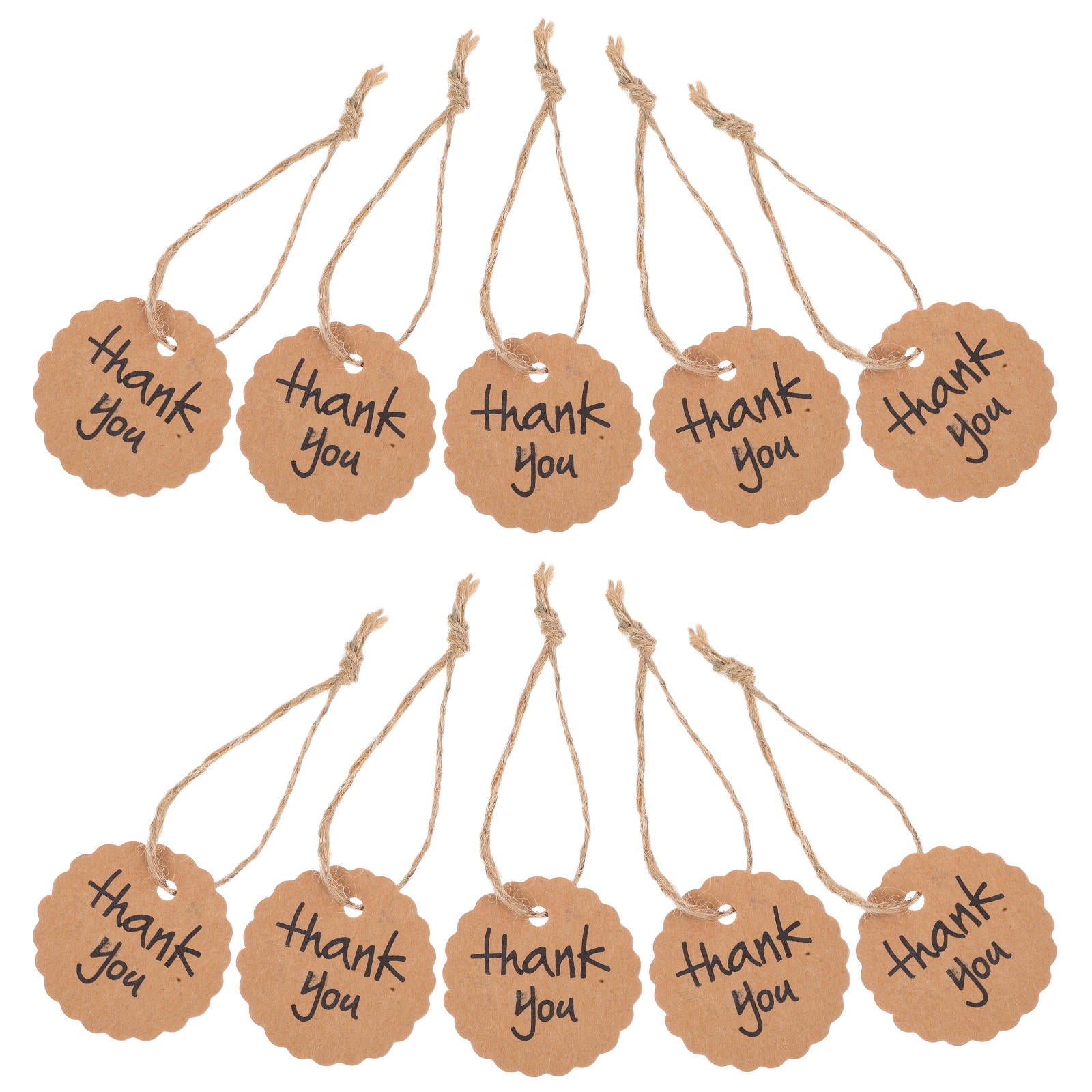 HINTRMENT 14Set Brown Kraft Paper Tags Wedding Favor present Tag ...