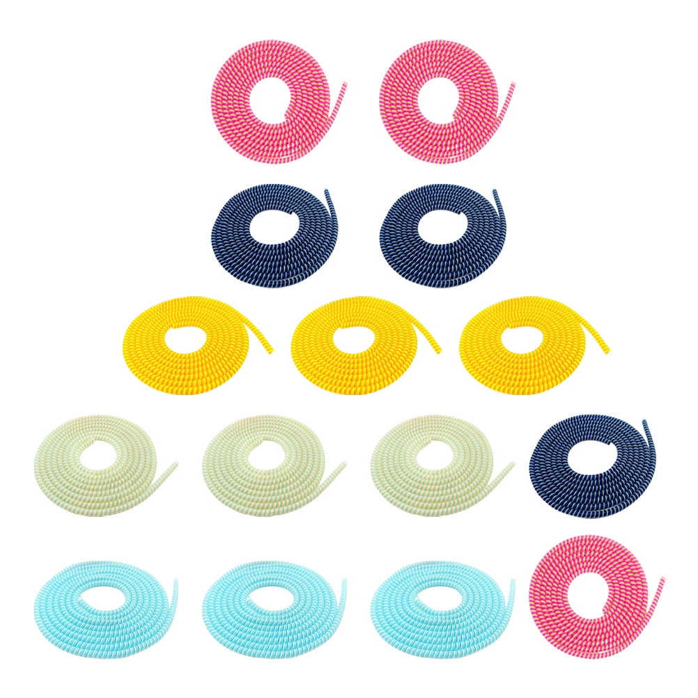 HINTRMENT 15Pack Tpu Assorted Color Cable Protector Data Cable Sleeve ...