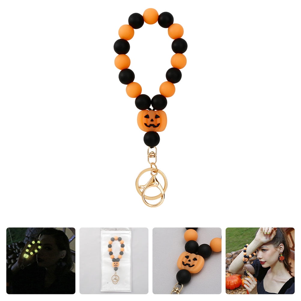 HINTRMENT 1Pack Key Wrist Chain Lanyard in Orange and Black Colors for ...