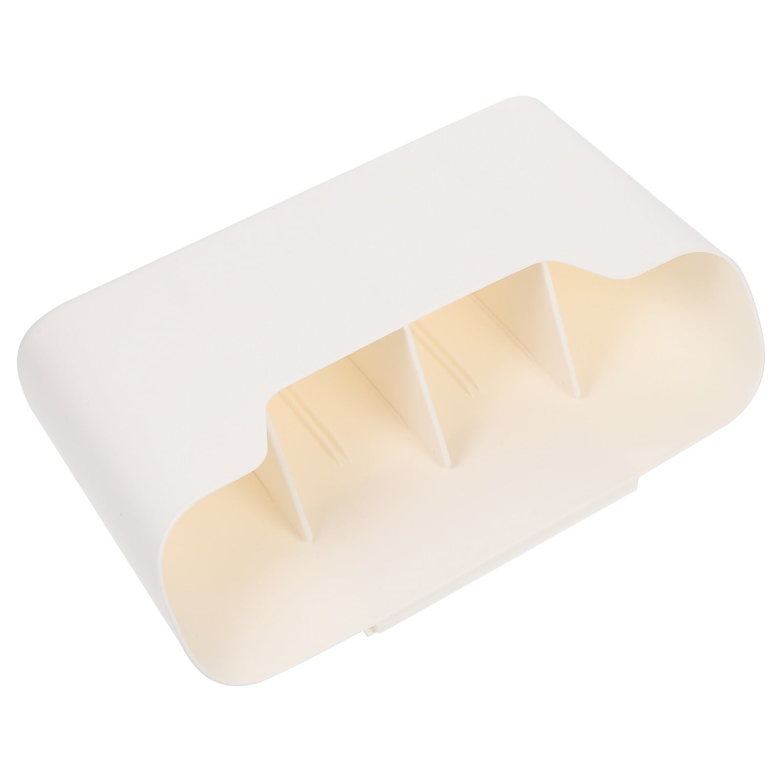 HINTRMENT 1Pack Plastic Storage Box White Rectangular Pp Hips Wall ...