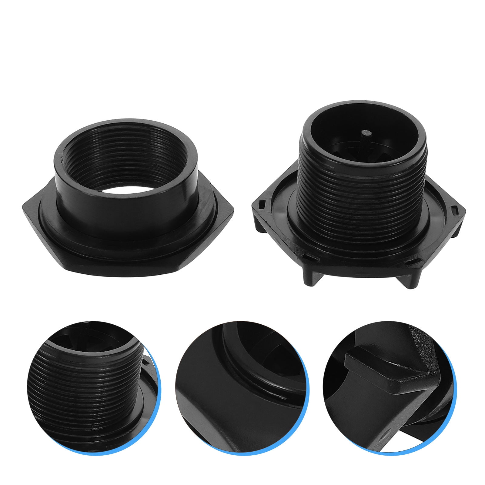 HINTRMENT 1Set Inflatable Boat Drain Plug Black Plastic Hexagonal ...