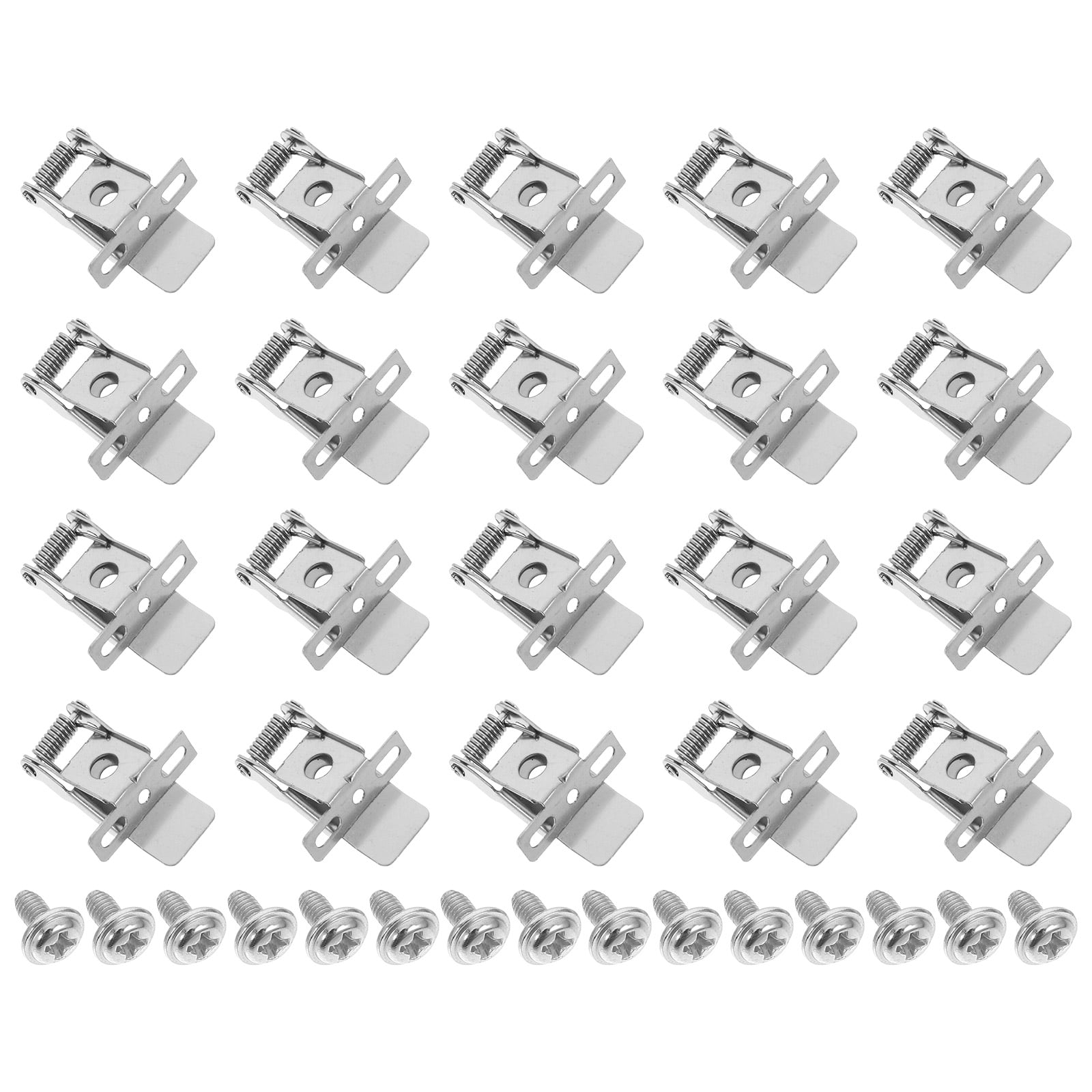 HINTRMENT 20Pcs Silver Spring Clamps for Securing Downlights and ...