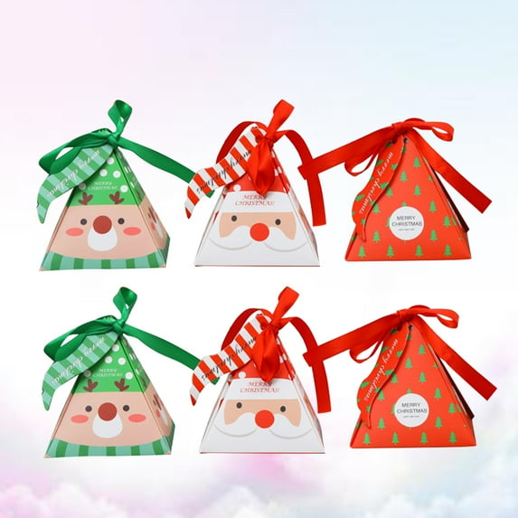 HINTRMENT 24Pack Small Treat Box with Classic Christmas Design for ...