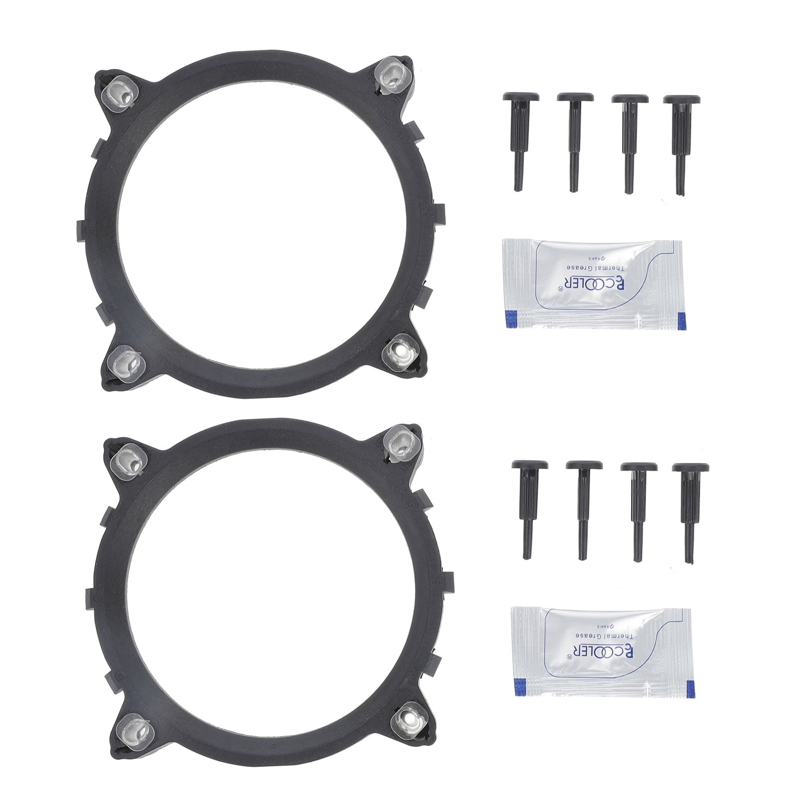 HINTRMENT 2Set Black ABS Square CPU Heatsink Fan Bracket for Stability ...