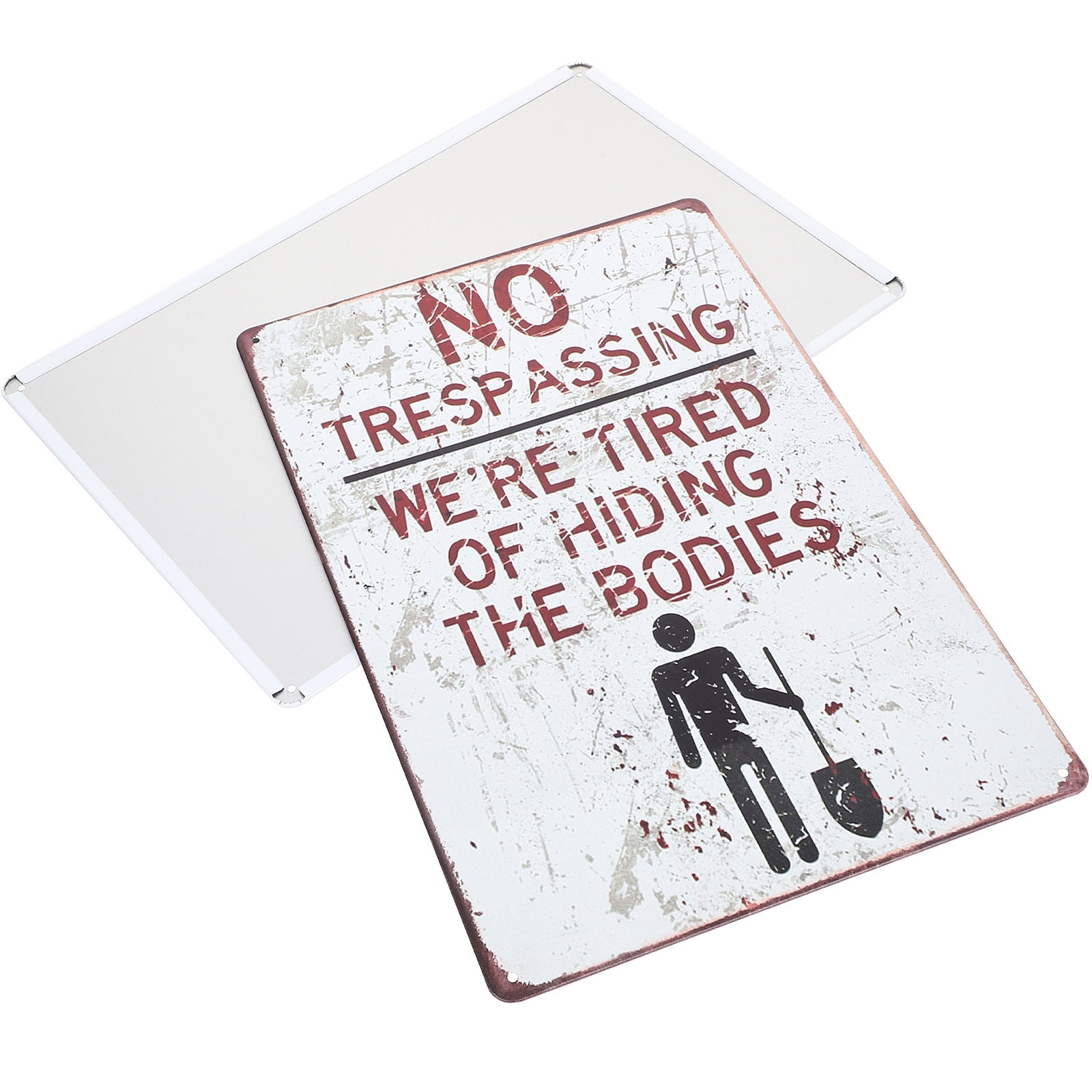 HINTRMENT 3Pack Yard Warning Sign for Areas Iron Sheet 11.79X7.86X0 ...
