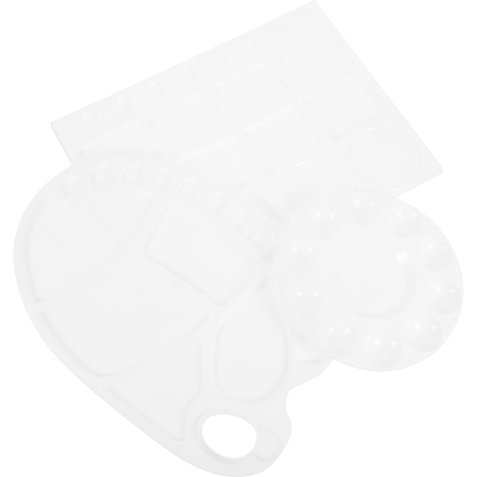 HINTRMENT 3Pcs Small Paint Trays for Art Class Color Mixing Stackable ...