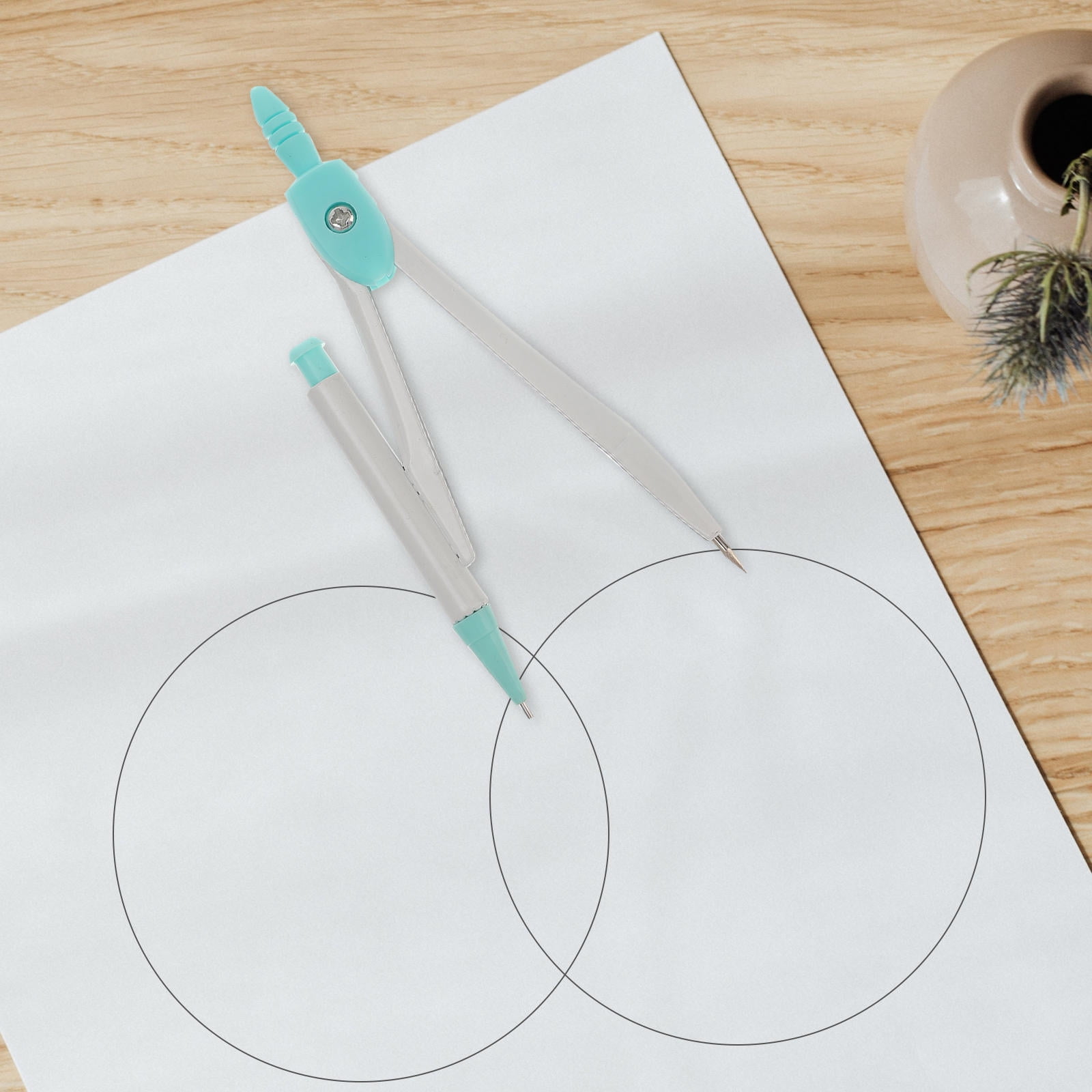 HINTRMENT 4Set Blue Plastic Compasses for Drawing Circles Painters ...