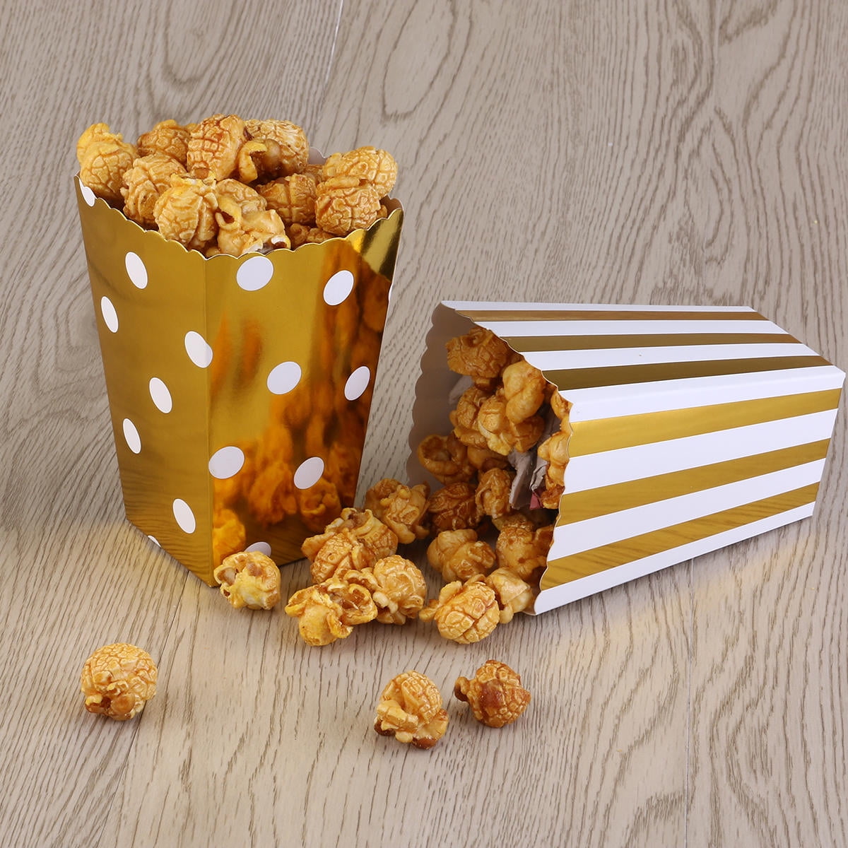 HINTRMENT 50Pcs Carnival Party Popcorn Boxes Cardboard With Scalloped ...