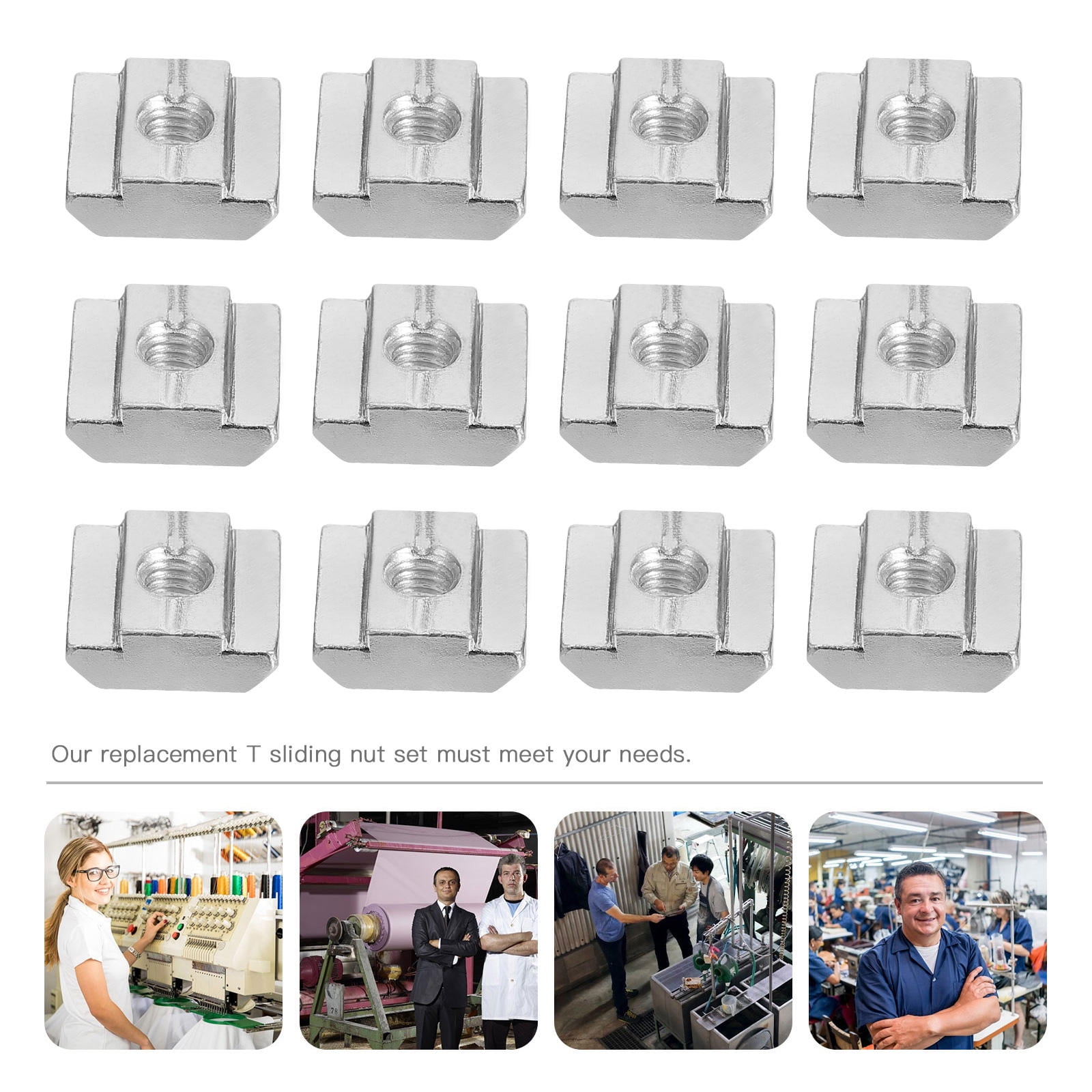 HINTRMENT 50Pcs Sliding Nut for 30 Series Aluminum Extrusion Connectors ...