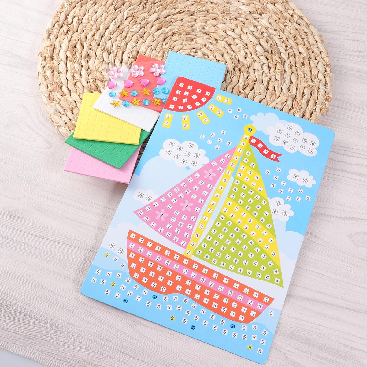 HINTRMENT 5Pcs 3D DIY Manual Pinup Picture Cartoon Stickers for Kids ...