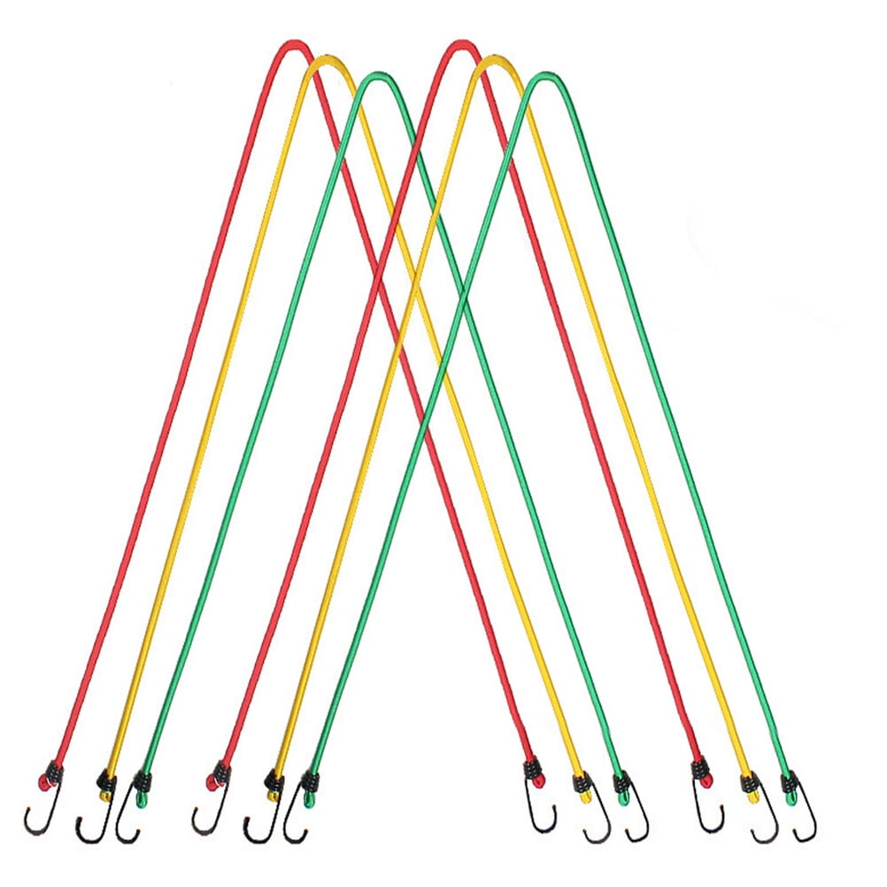 HINTRMENT 6Pcs Bungee Cords with Metal Hooks for Luggage and Tent ...