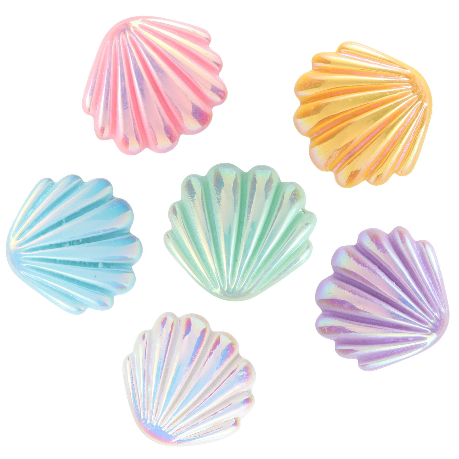 HINTRMENT 6-Pack Seashell Shaped Fridge Magnet Stickers for Home ...